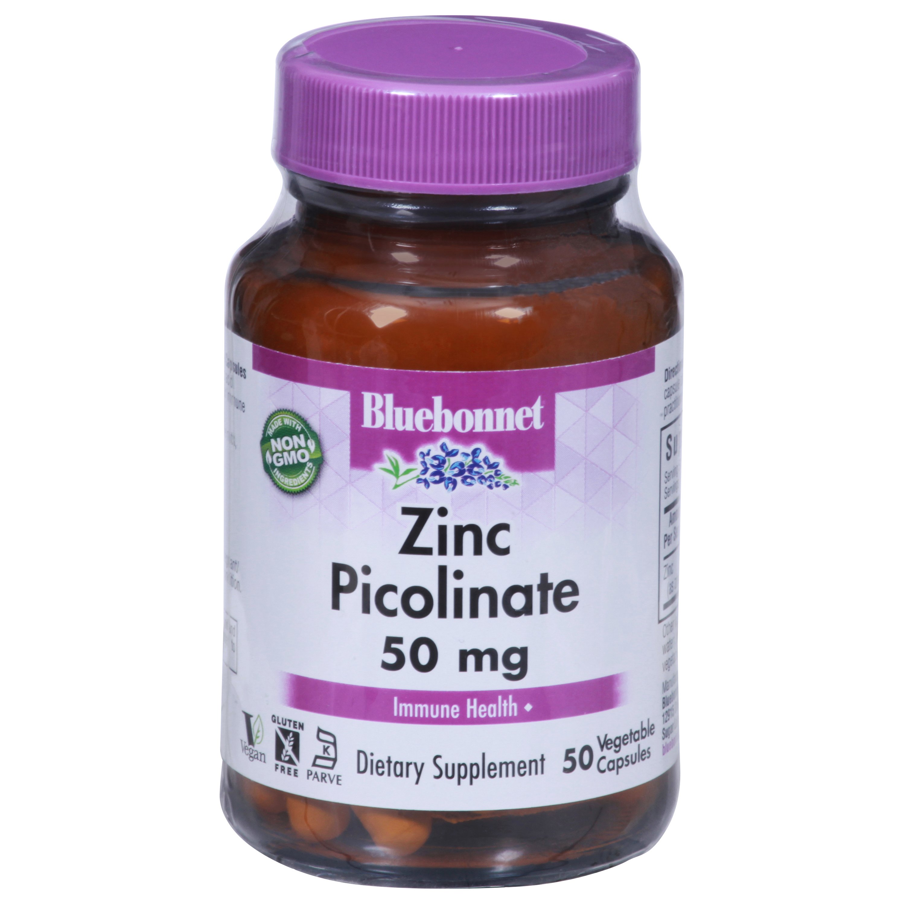 Bluebonnet Zinc Picolinate Capsules - 50 mg - Shop Minerals at H-E-B