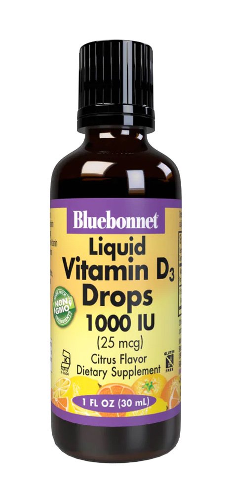 Bluebonnet Liquid Vitamin D3 Drops 1000 IU - Shop Vitamins ...