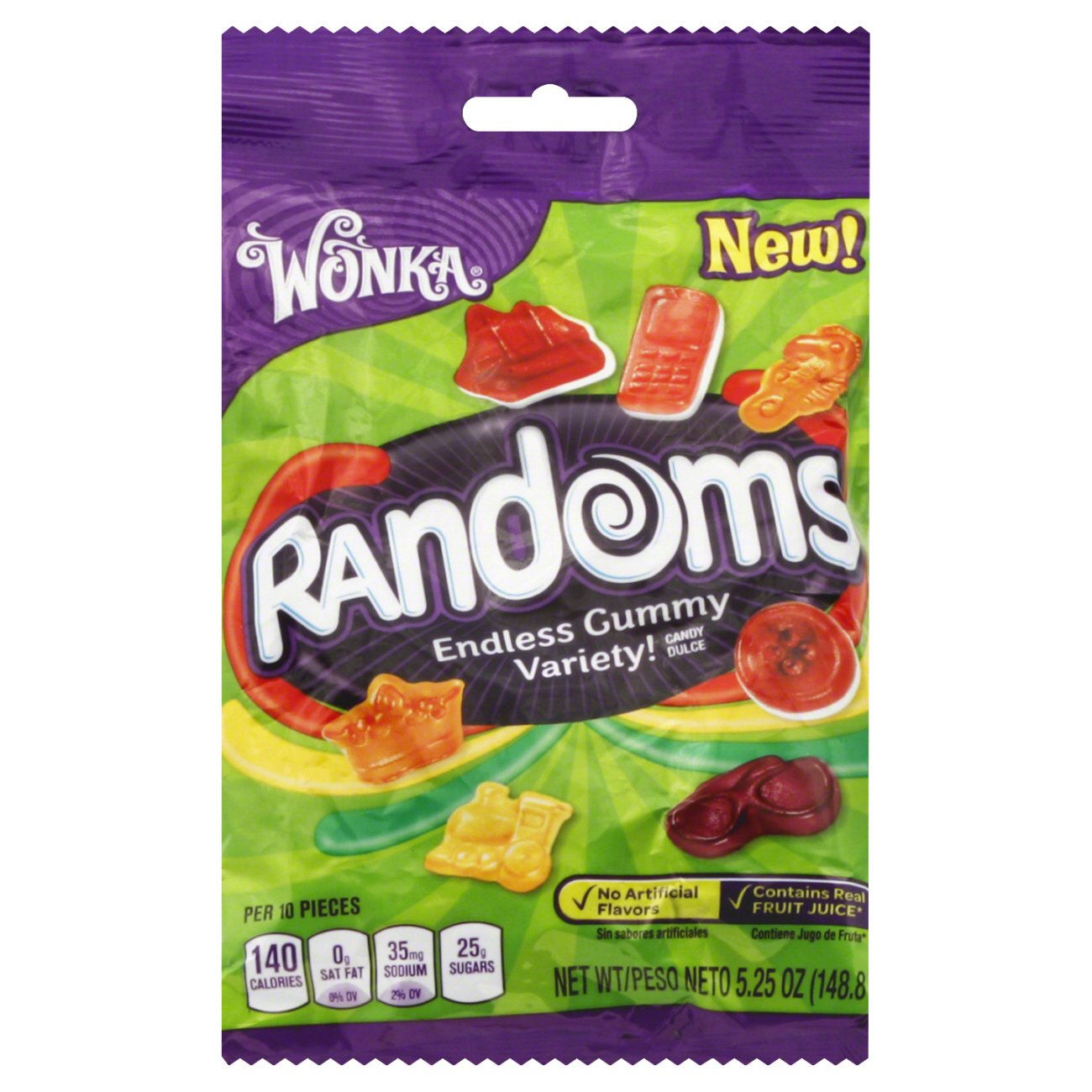 Willy Wonka Randoms Gummy Candy Peg Bag - Shop Snacks & Candy at H-E-B