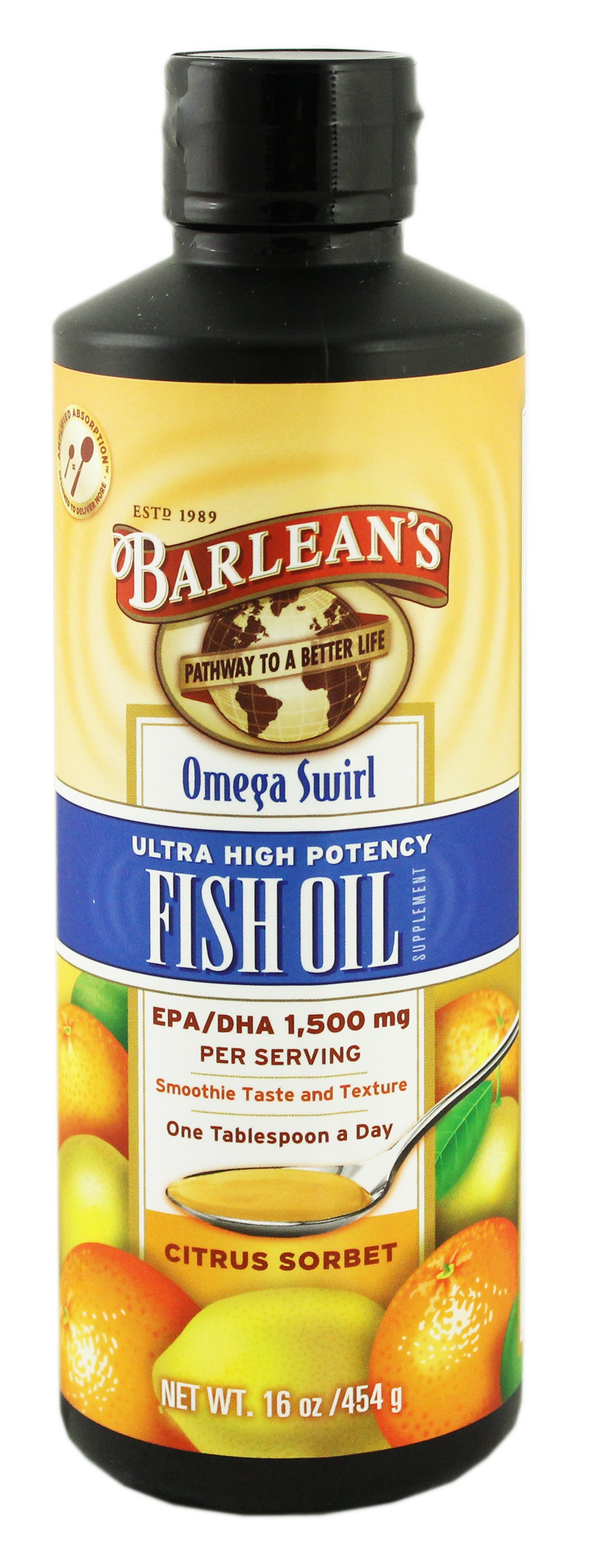 Barlean's Omega Swirl Barlean's Fish Omega Swirl Citrus Sorbet - Shop ...