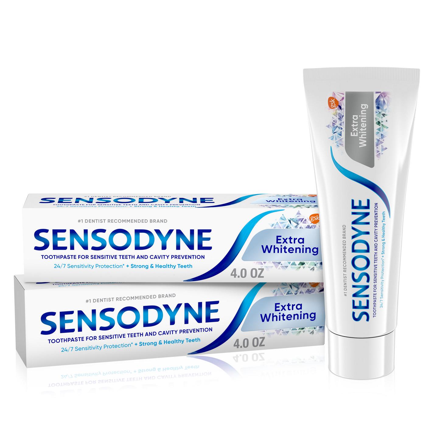 Sensodyne Extra Whitening Sensitive Teeth Whitening Toothpaste - Shop ...