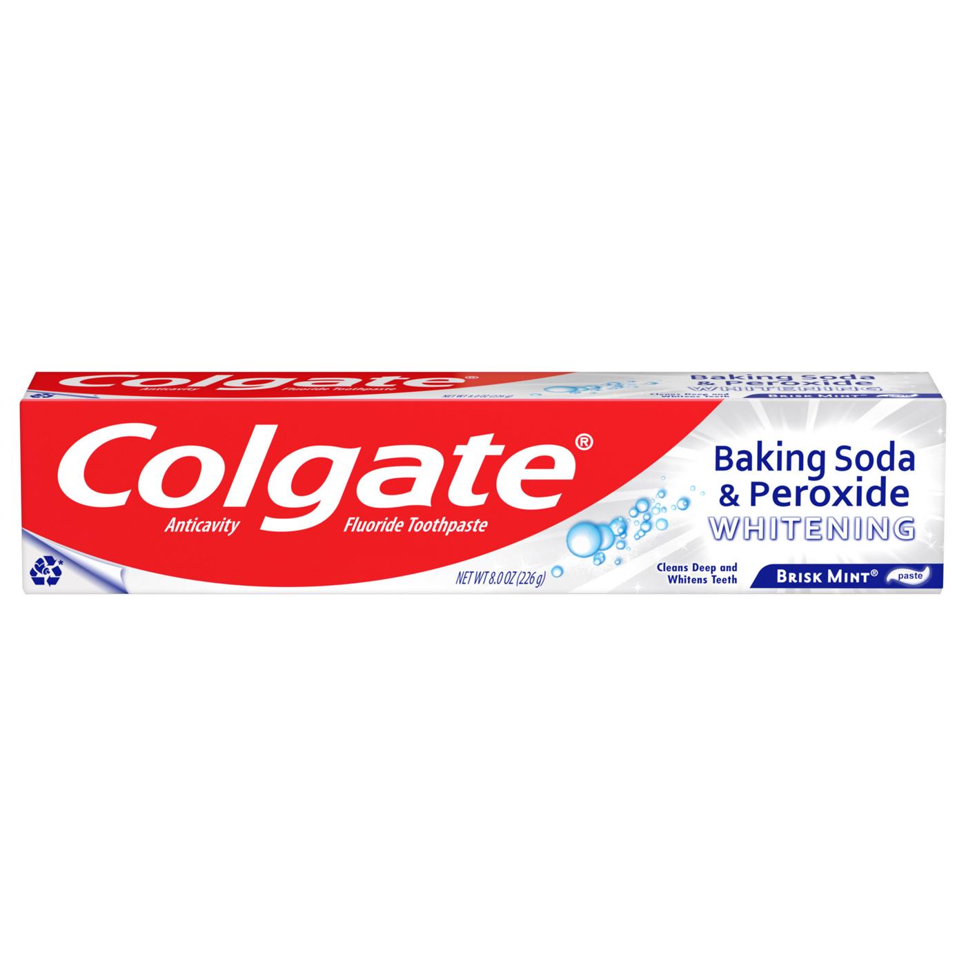 Colgate Baking Soda & Peroxide Whitening Brisk Mint - Shop Toothpaste ...