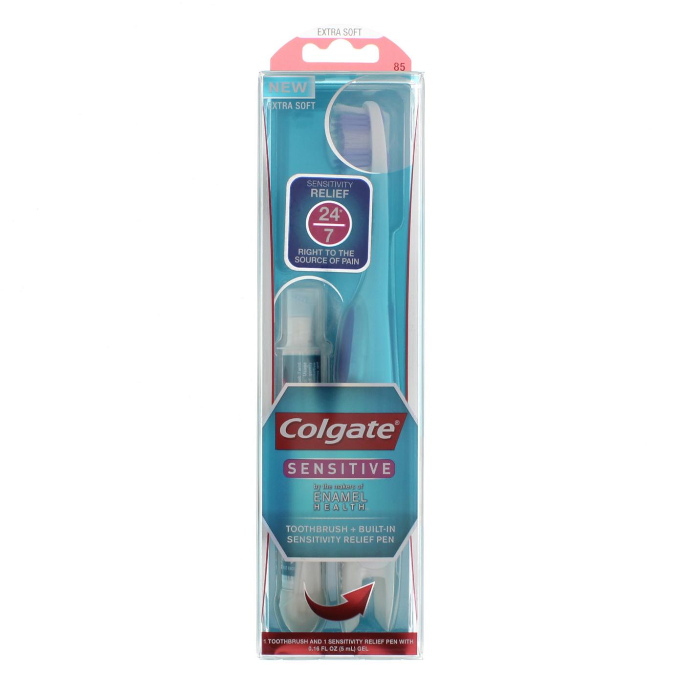 Colgate Sensitive Extra Soft Toothbrush + Sensitivity Relief Pen ...
