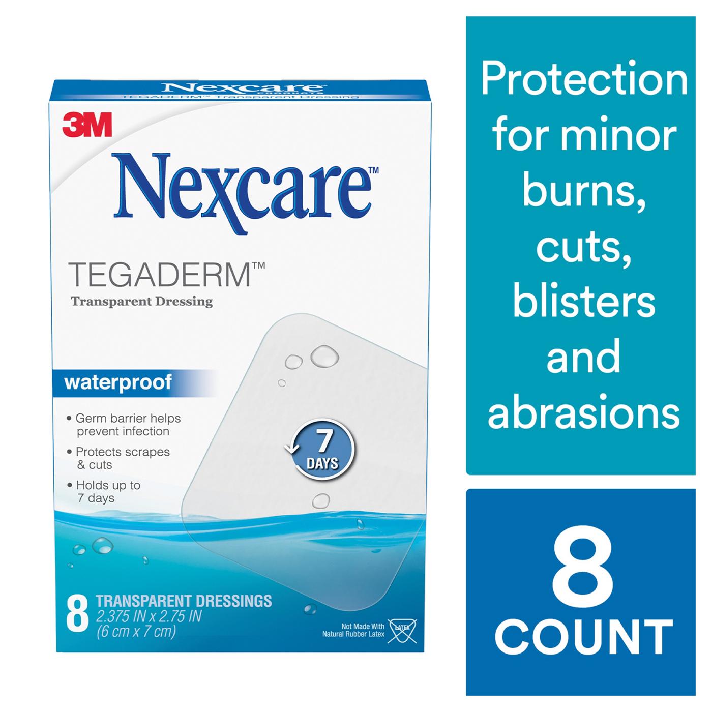 Nexcare Tegaderm Waterproof Transparent Dressings - Shop Bandages ...