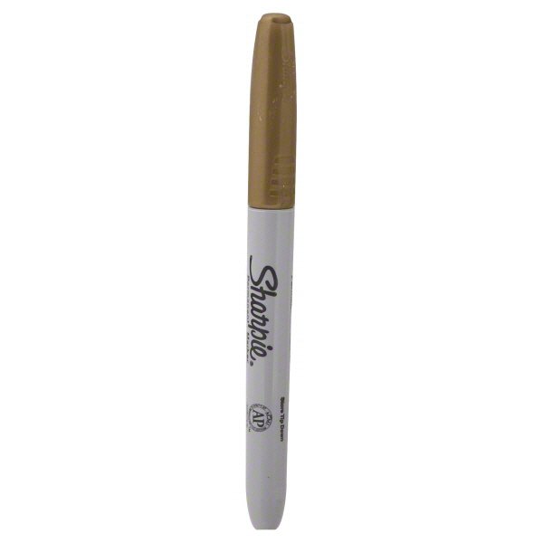 Sharpie Fine Point Permanent Marker, Metallic Gold - Shop School ...