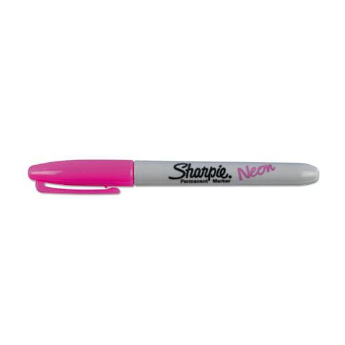 Sharpie Fine Point Permanent Marker, Neon Pink - Shop School & Office ...