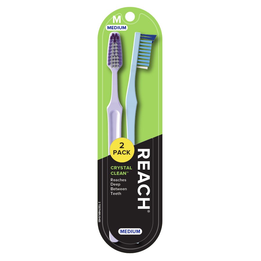 Reach Crystal Clean Medium Toothbrush - Colors May Vary - Shop ...