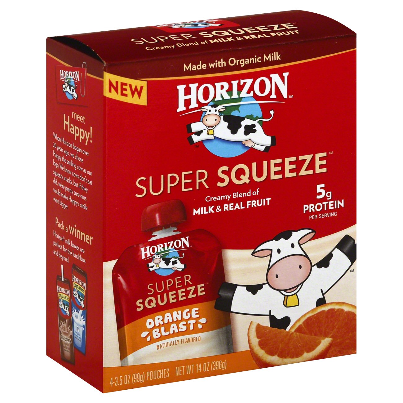 Horizon Organic Super Squeeze Orange Blast - Shop Citrus at H-E-B