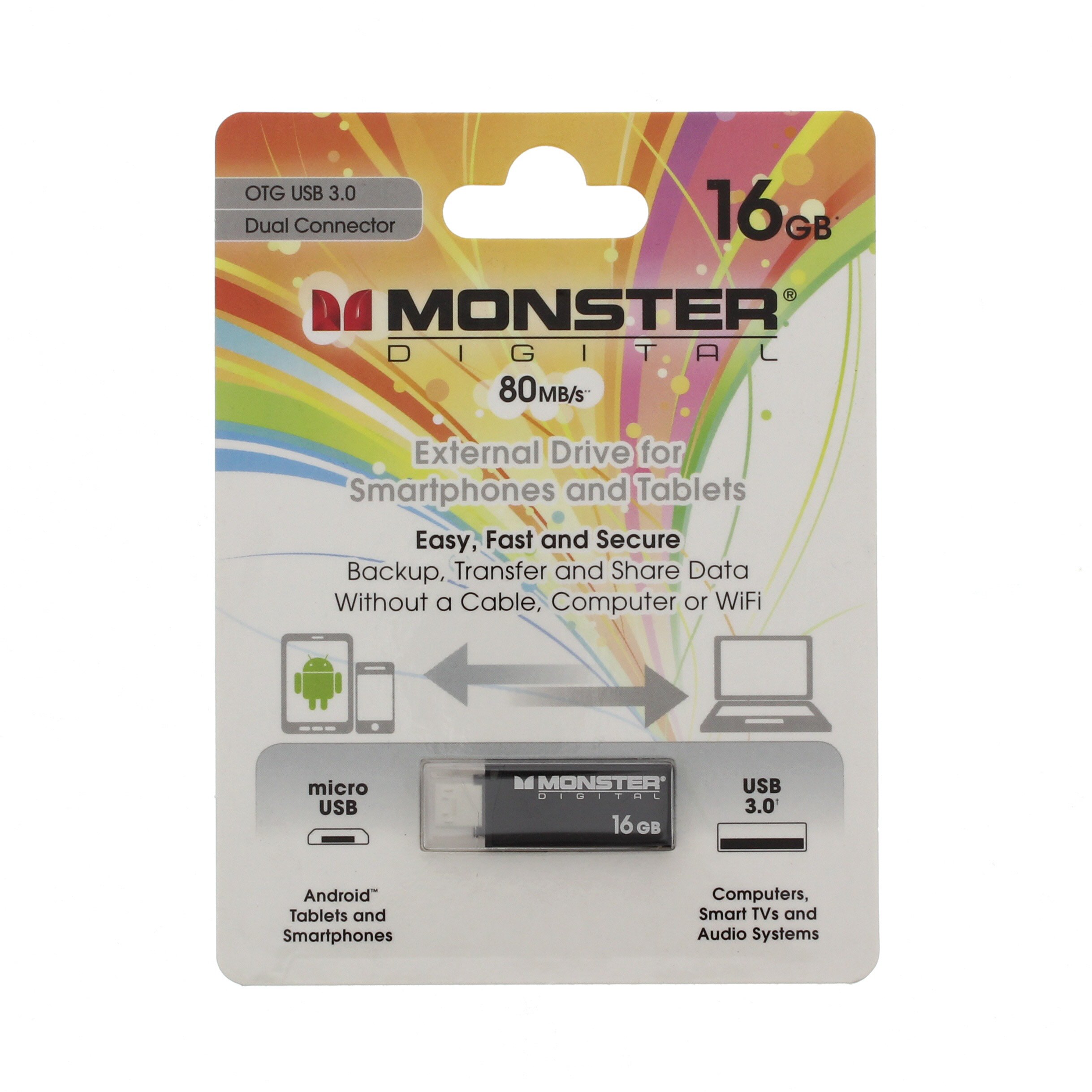 Monster Digital Media 16GB USB 3.0 Black - Shop Storage devices at H-E-B