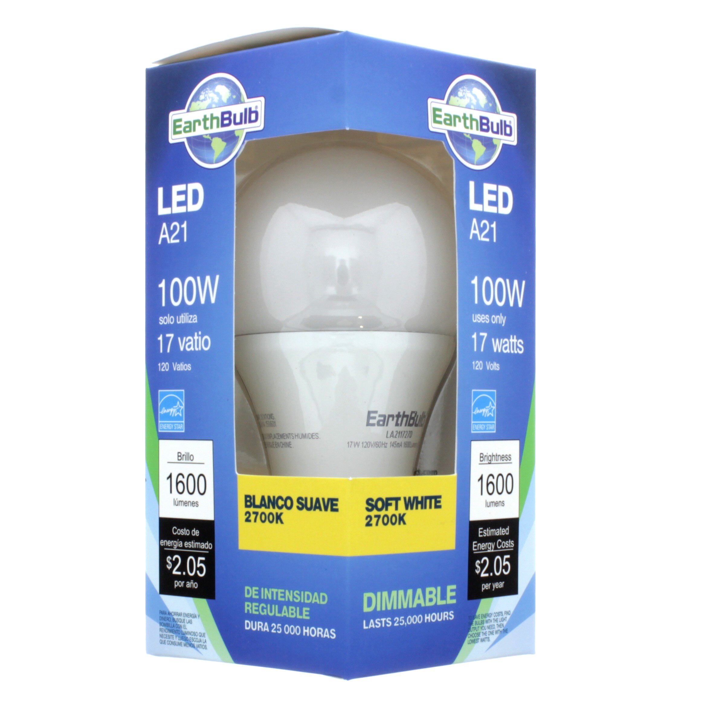 EarthBulb A21 100-Watt Soft White LED Light Bulb - Shop Light bulbs at ...