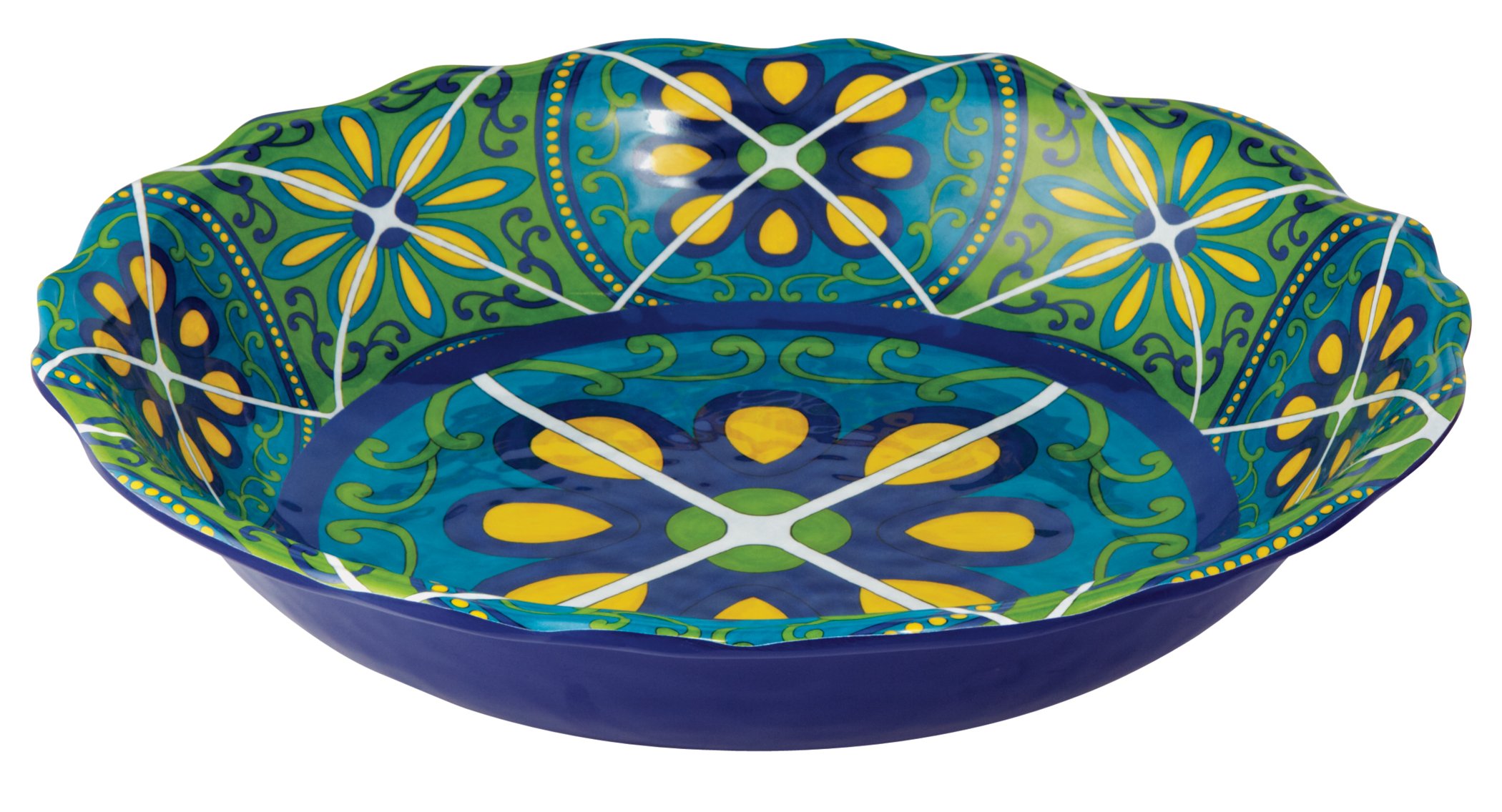 Cocinaware 13" Serving Bowl, Blue Mexican Tile - Shop Dishes at H-E-B