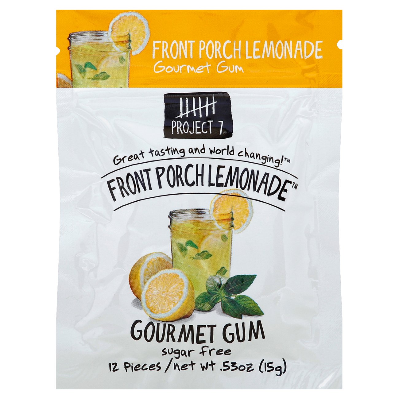 Project 7 Front Porch Lemonade Gourmet Gum - Shop Candy at H-E-B