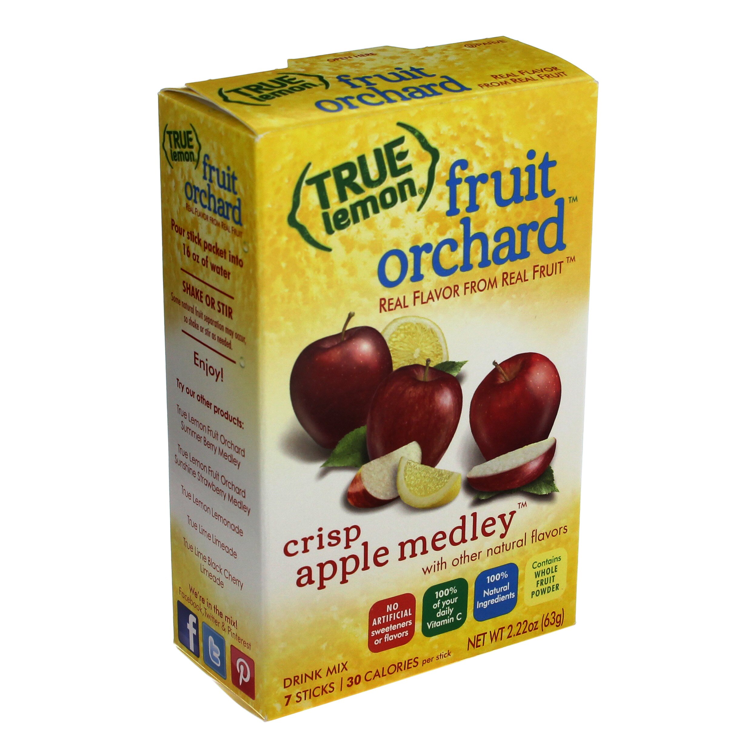 True Lemon Fruit Orchard Crisp Apple Medley Drink Mix - Shop Mixes ...