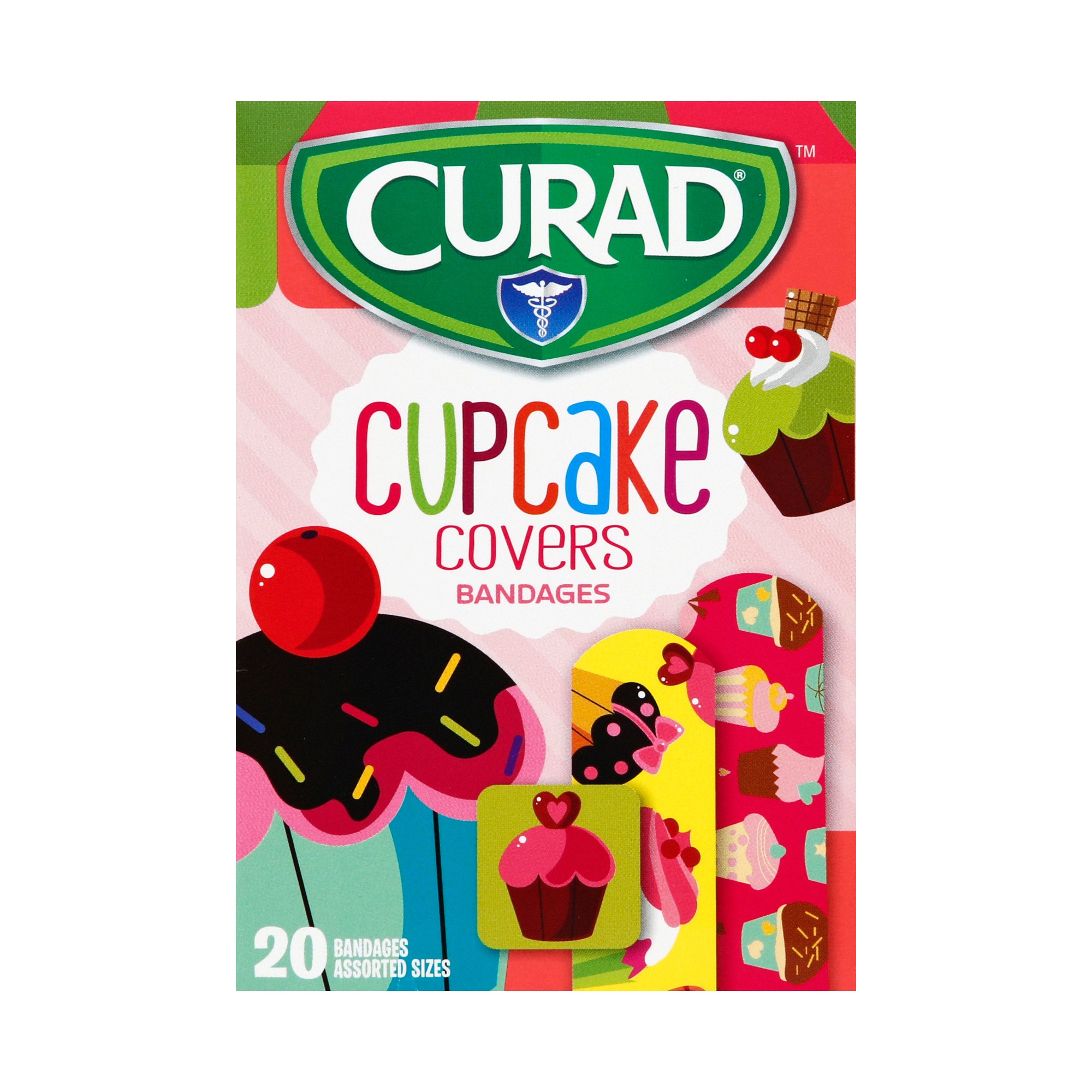 Curad Cupcake Covers Assorted Bandages - Assorted Sizes - Shop Bandages ...