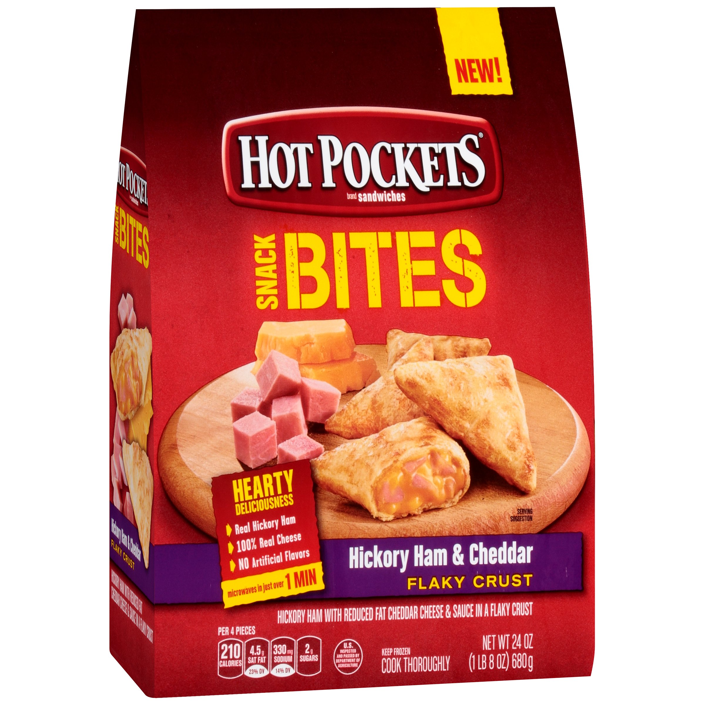 Hot Pockets Snack Bites Hickory Ham & Cheddar - Shop Entrees & sides at ...