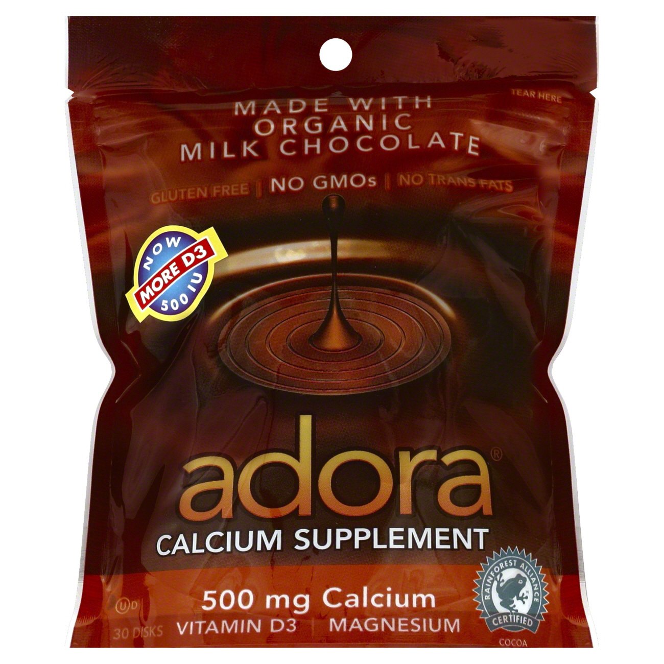 Adora Adora Chocolate Disk Milk Calcium - Shop Herbs & homeopathy at H-E-B