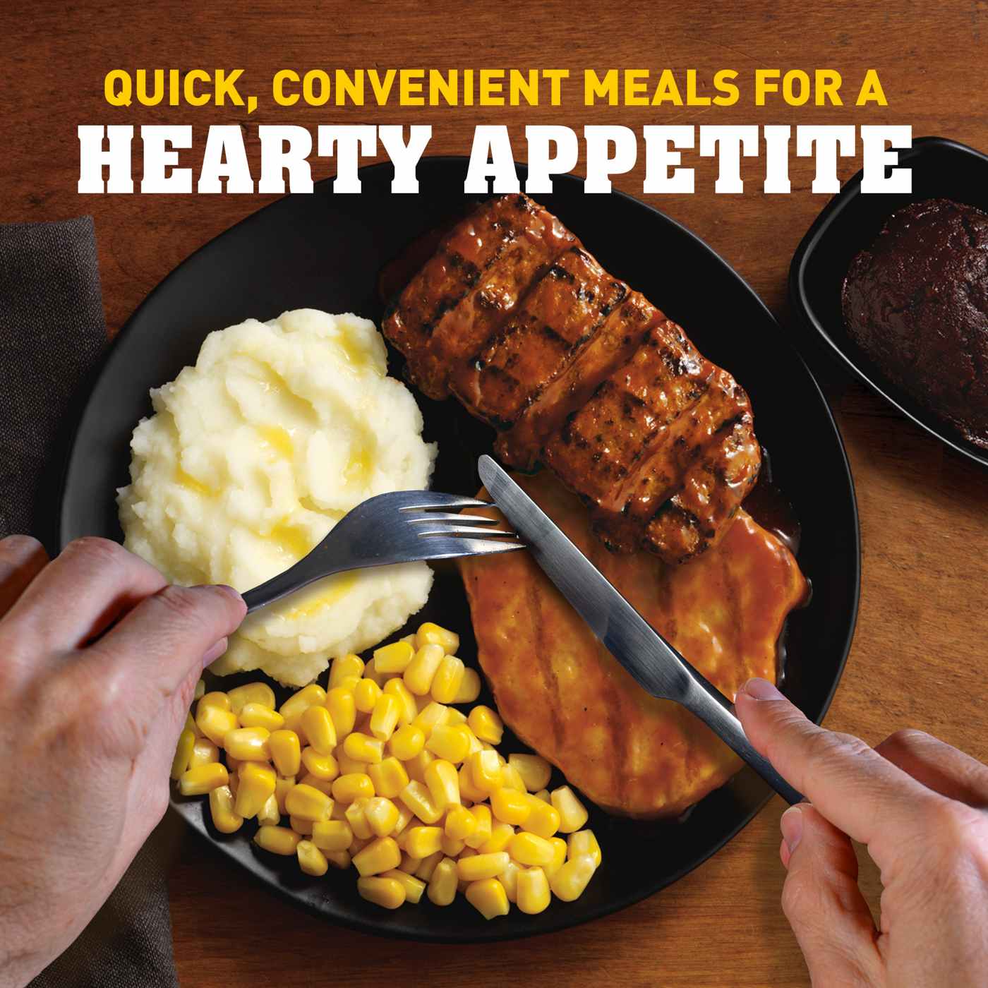 Hungry-Man Smokin' Backyard BBQ Grilled Patties Frozen Meal - Shop ...