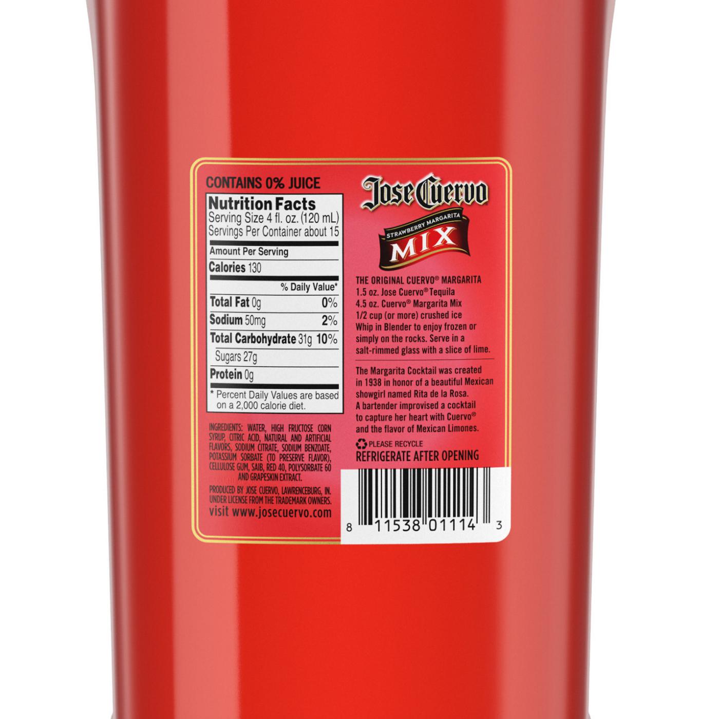 Jose Cuervo Strawberry Lime Margarita Mix - Shop Cocktail Mixers at H-E-B