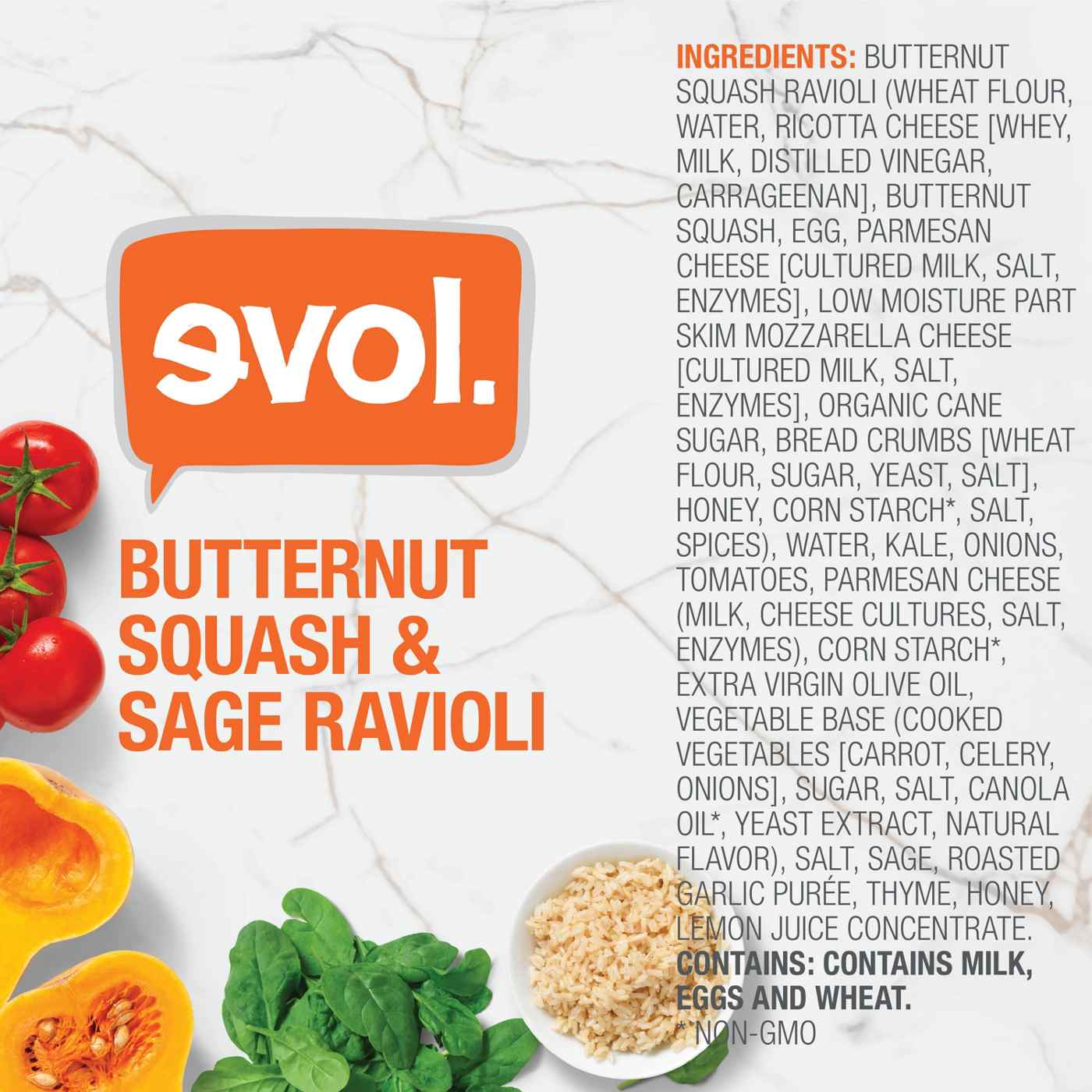 Evol 11g Protein Butternut Squash & Sage Ravioli Frozen Meal - Shop ...