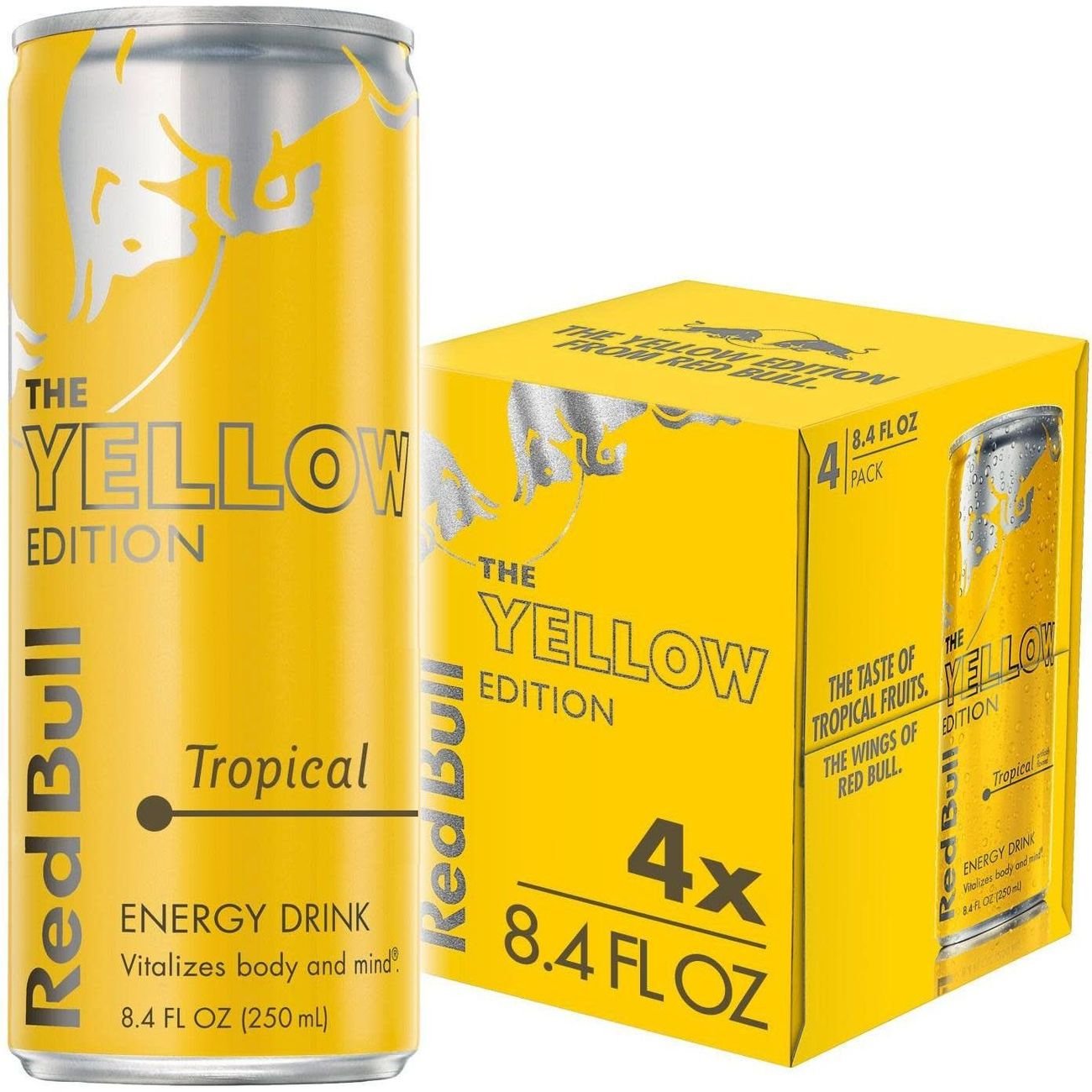 Red Bull The Yellow Edition Tropical Energy Drink 8.4 oz Cans - Shop ...