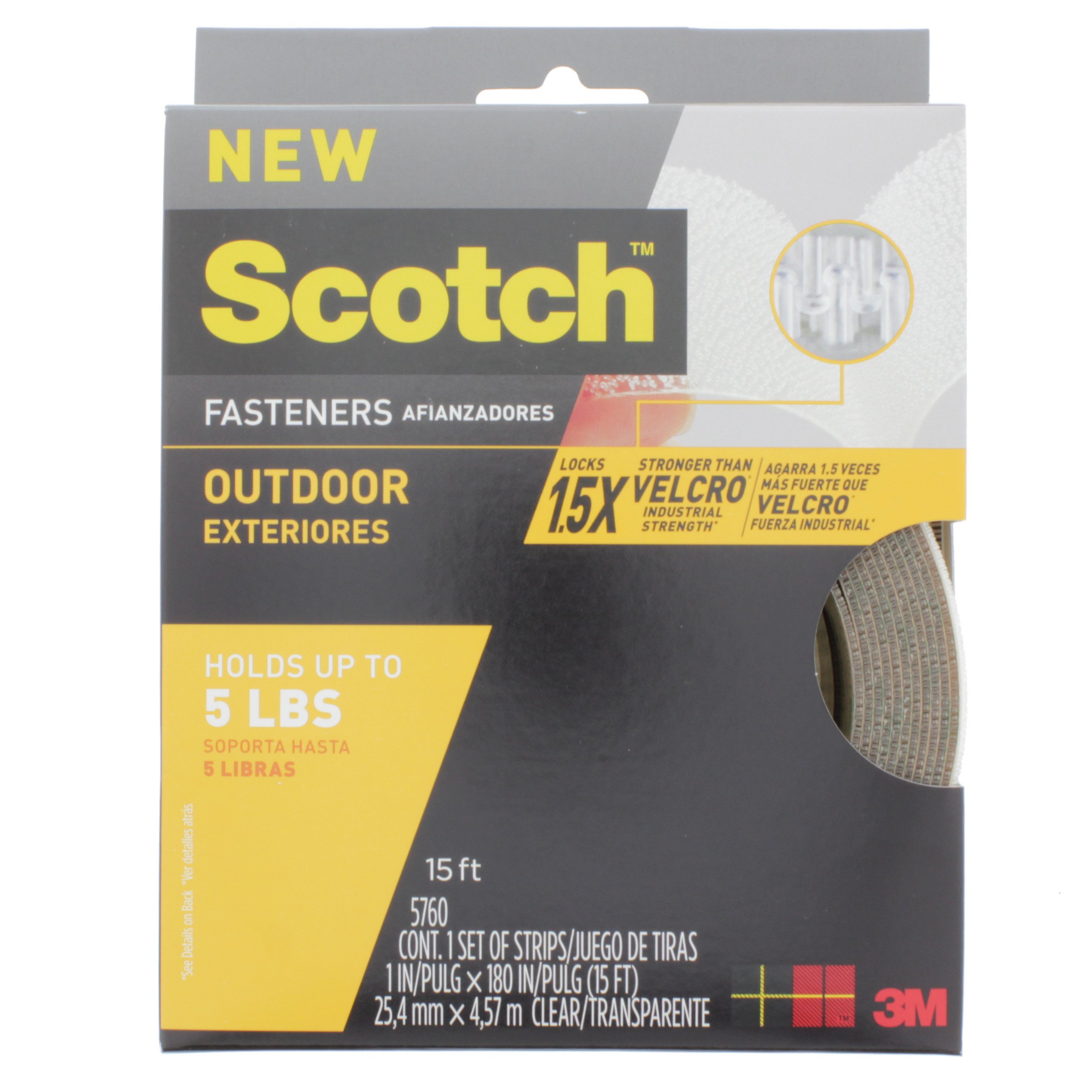 Scotch Outdoor Fasteners 15 ft, Clear - Shop Hooks & Picture Hangers at ...