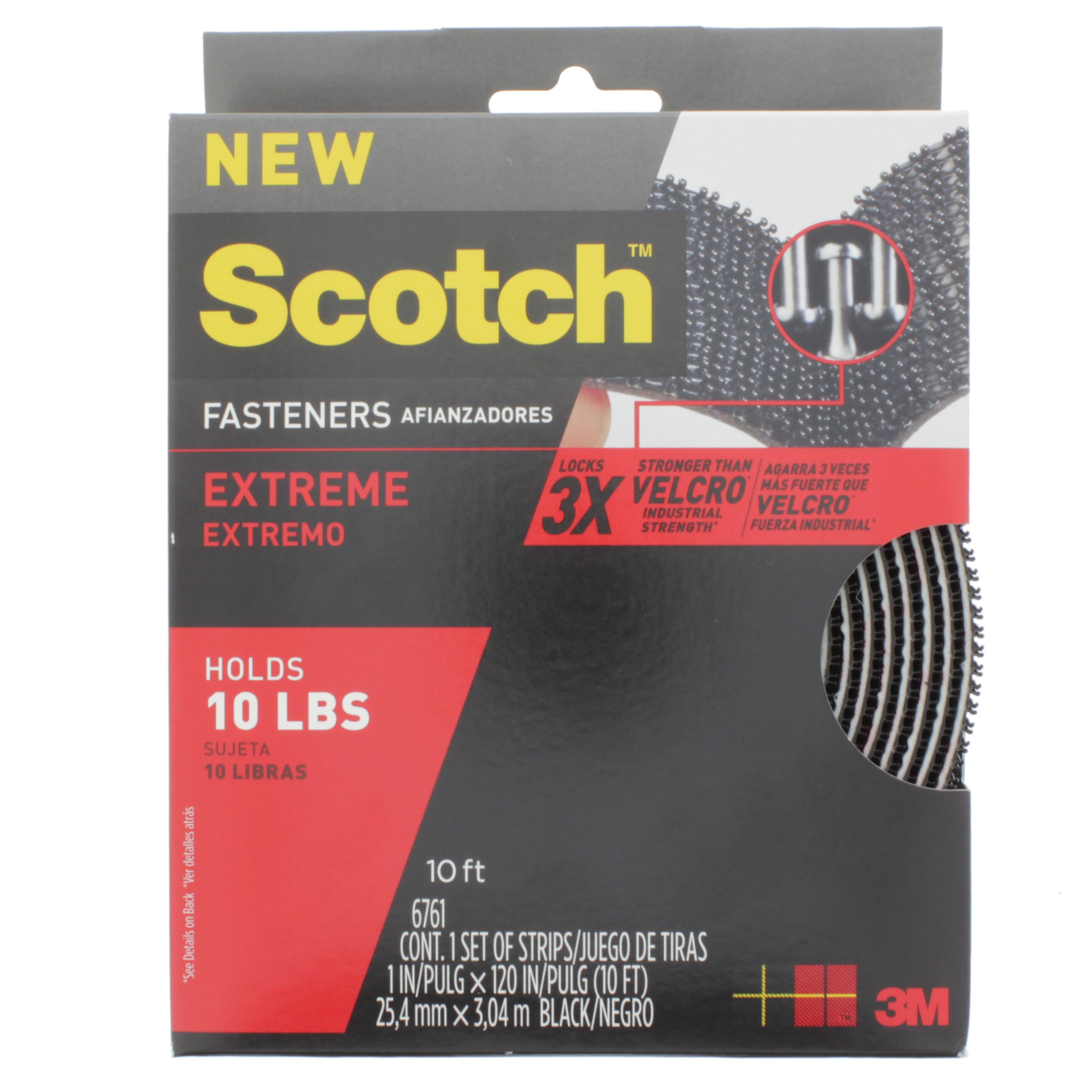 Scotch Extreme Fasteners 10 ft, Black - Shop Home Improvement at H-E-B
