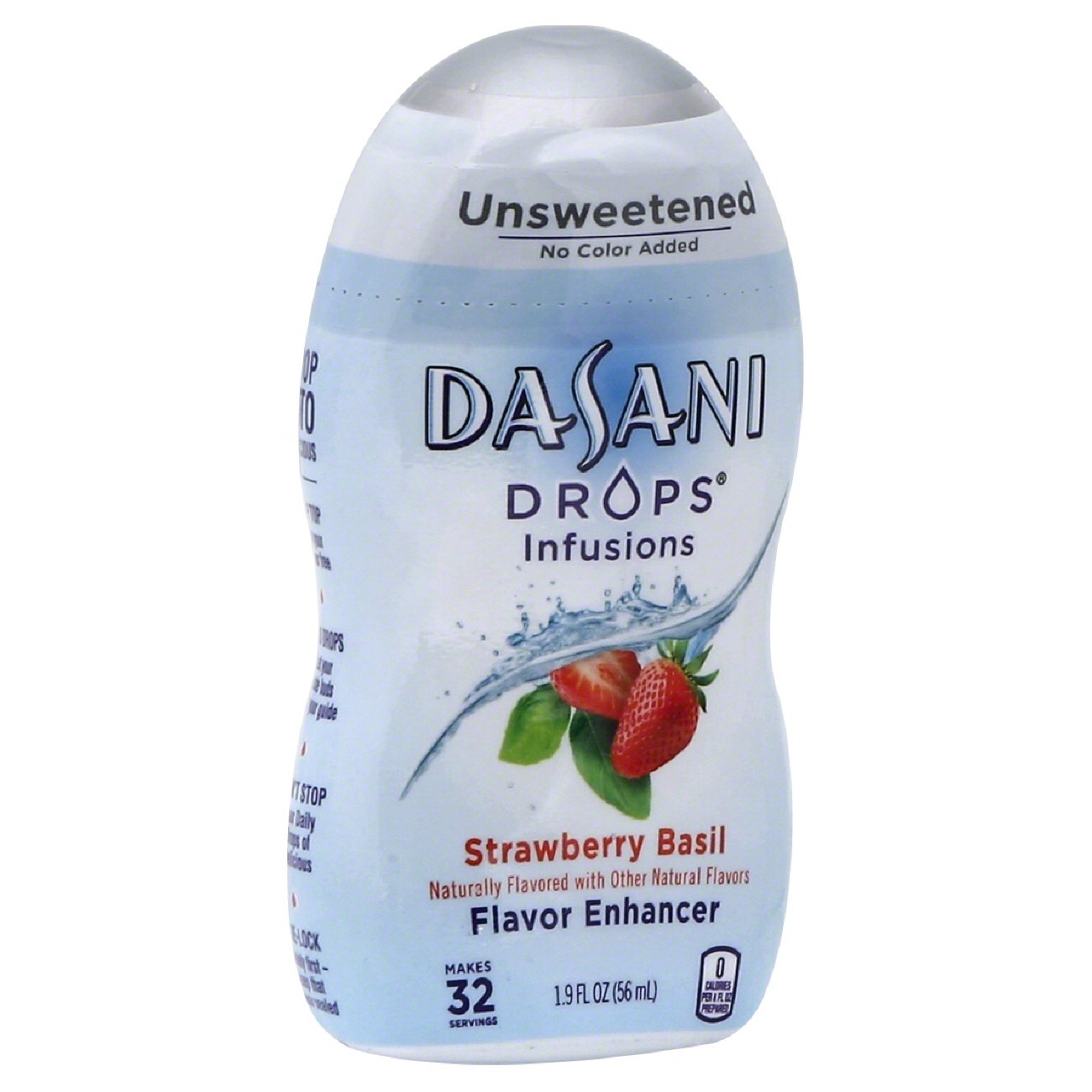 Dasani Drops Infusion Unsweetened Strawberry Basil - Shop Mixes ...
