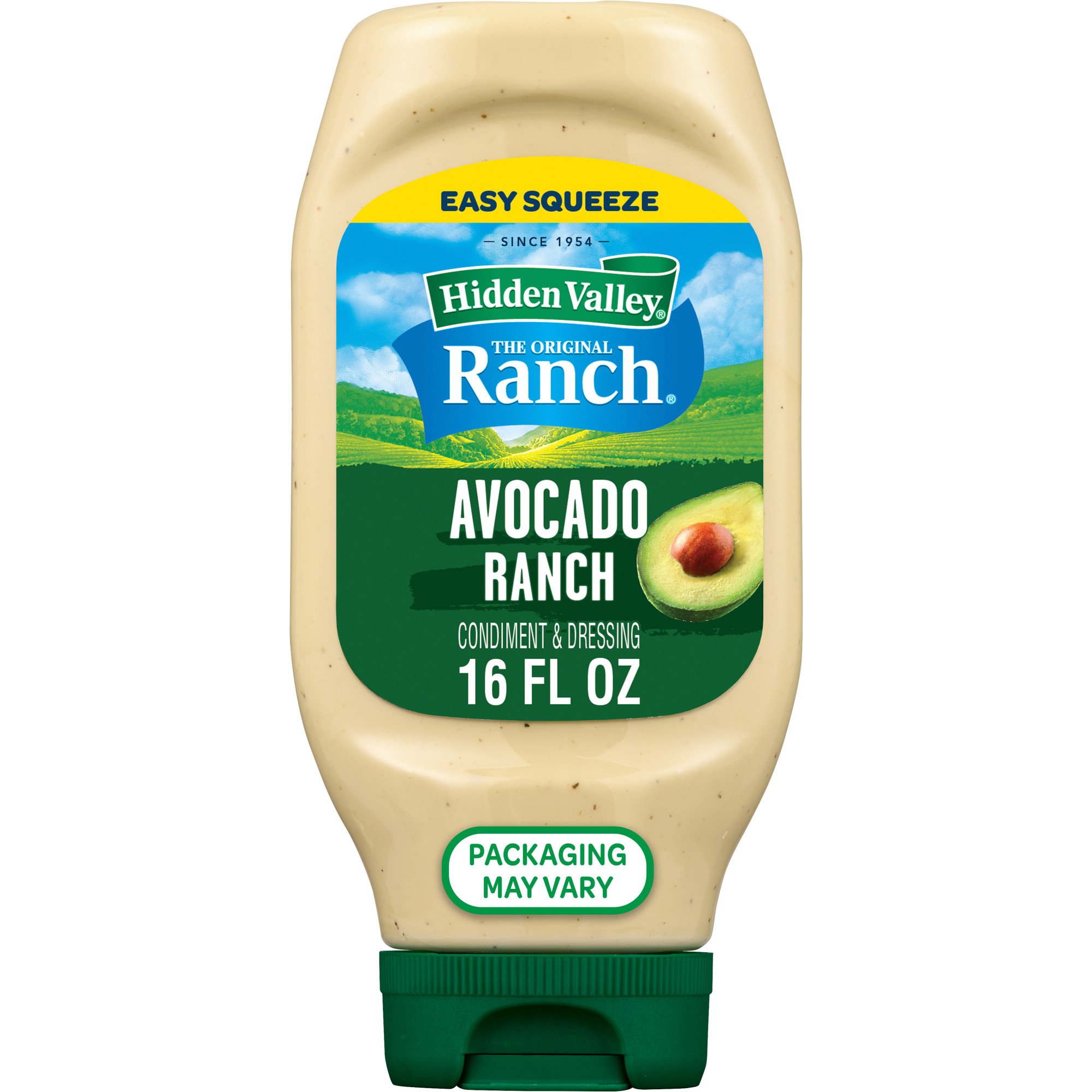 Hidden Valley Avocado Ranch Condiment and Dressing, Easy Squeeze Bottle ...