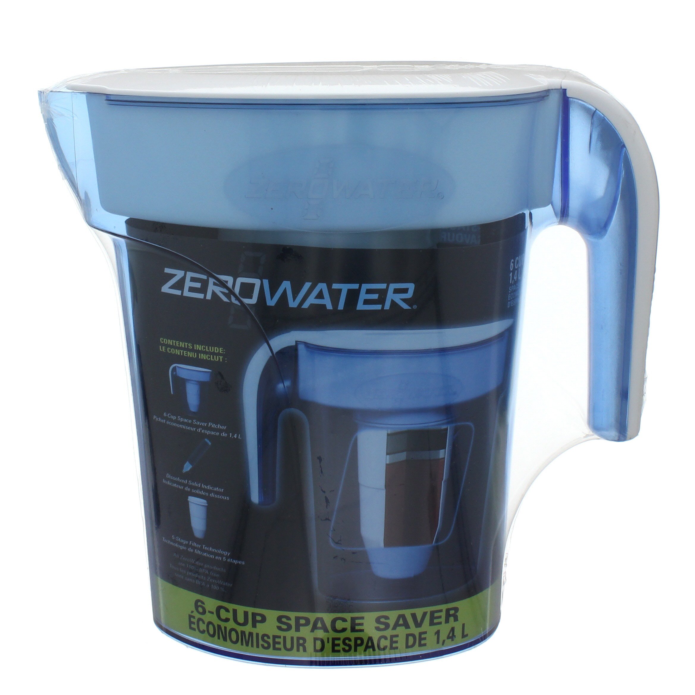 ZeroWater 6-Cup Space Saver Pitcher - Shop Water filters at H-E-B