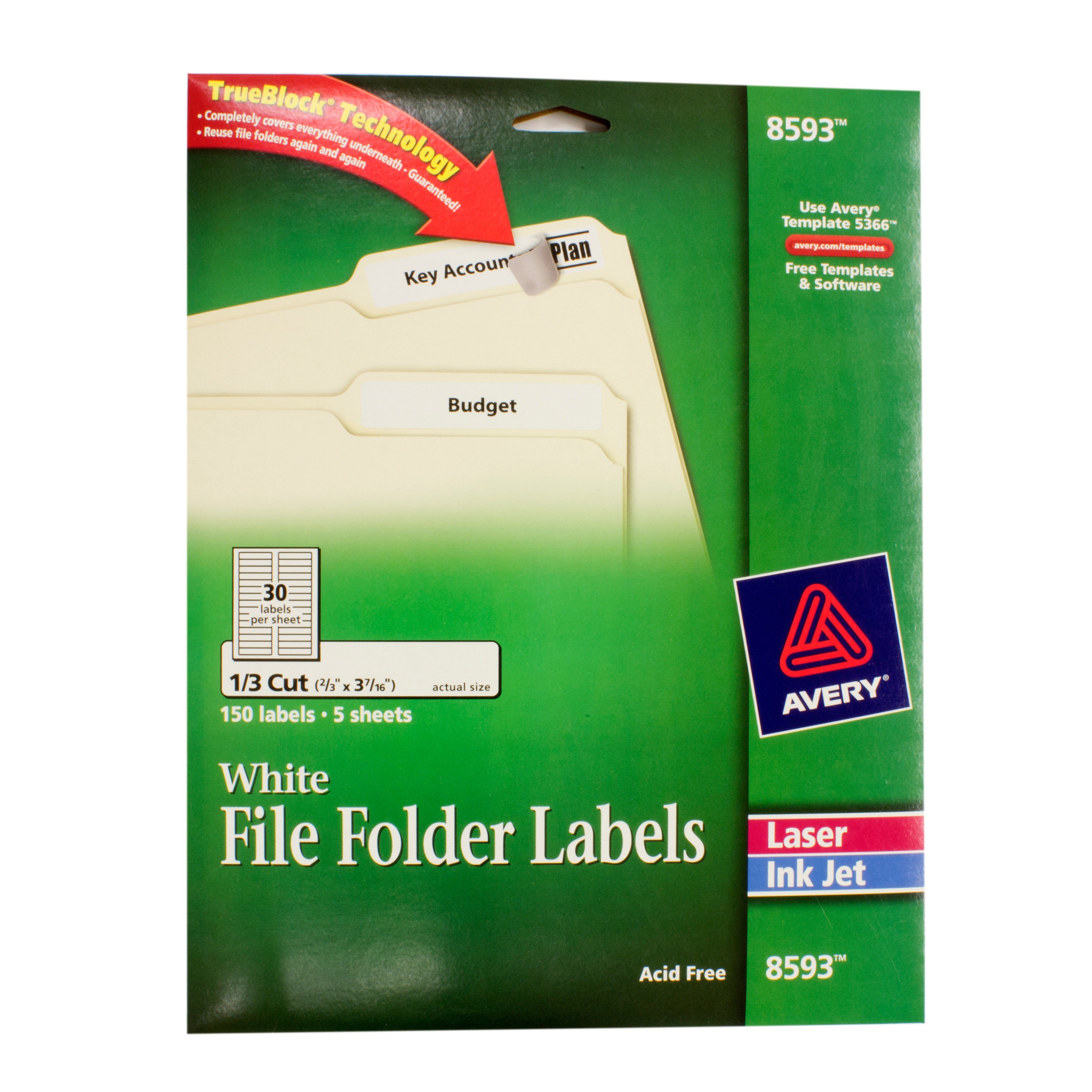 Avery File Folder Labels White Shop Dividers Labels At H E B