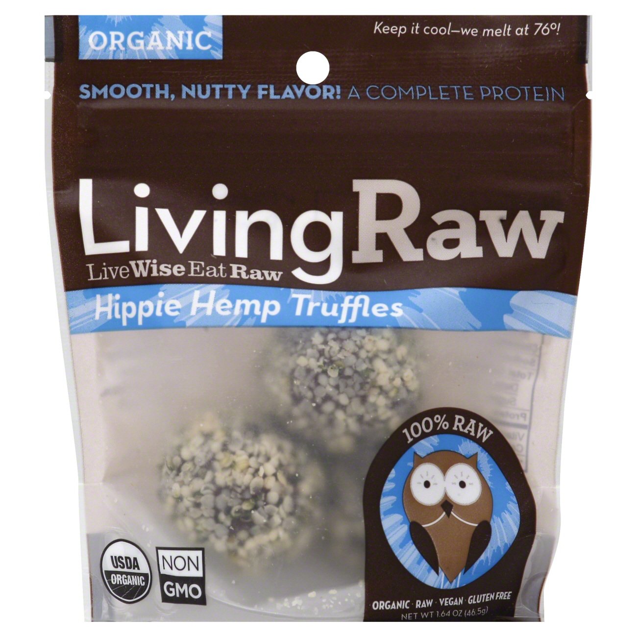 Living Raw Hippie Hemp Truffle - Shop Granola & snack bars at H-E-B