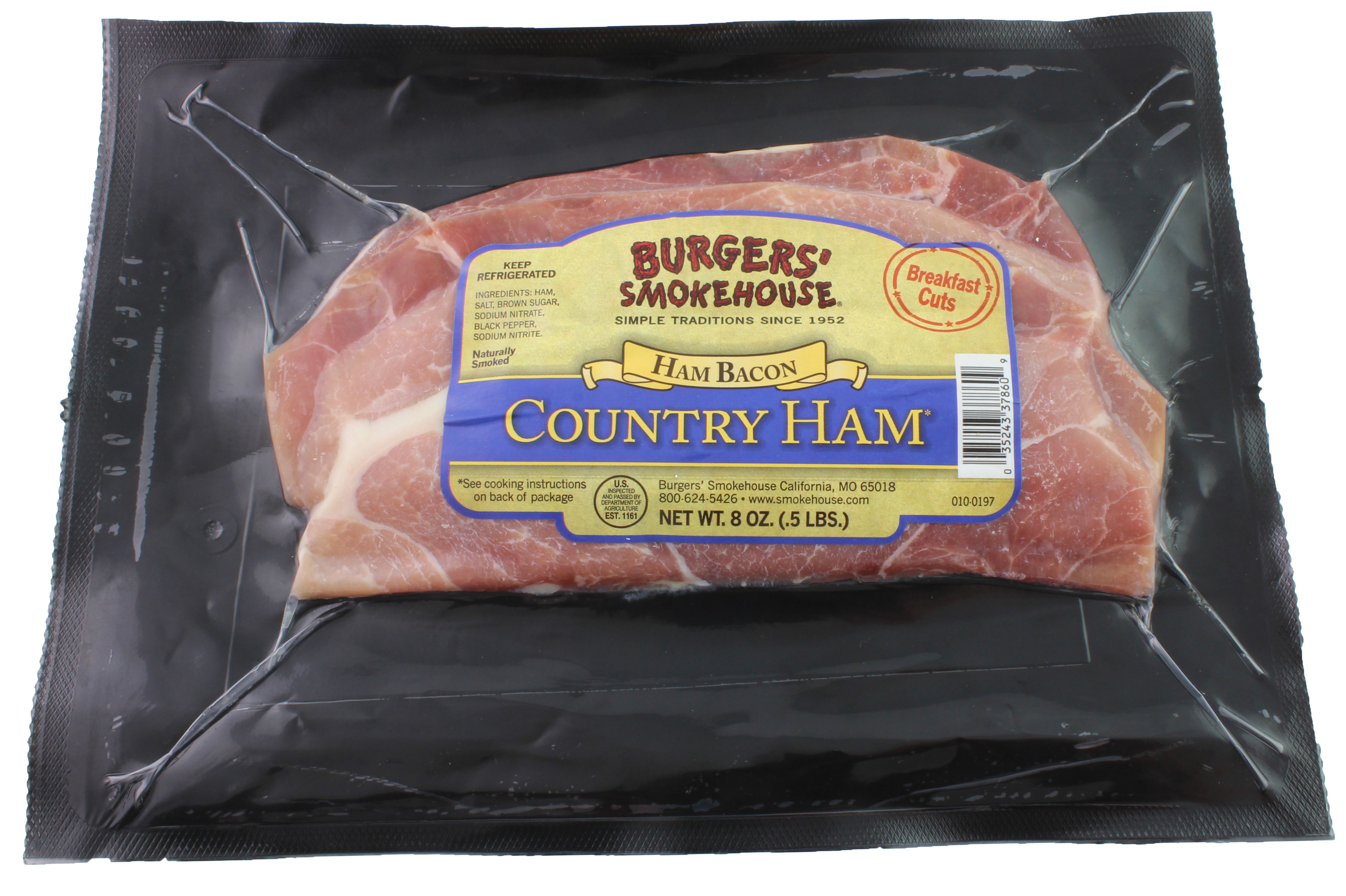 CENTRAL MARKET Burgers Original Country Ham Bacon, 8 OZ | Central ...