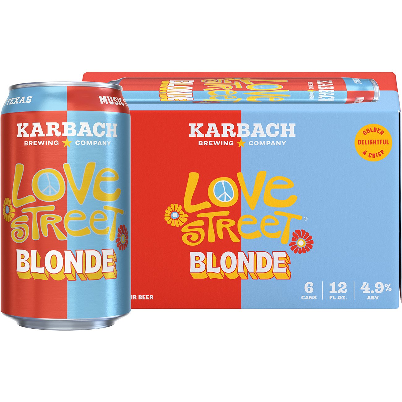 Karbach Love Street Kolsch Style Blonde Craft Beer 6 pk Cans - Shop ...