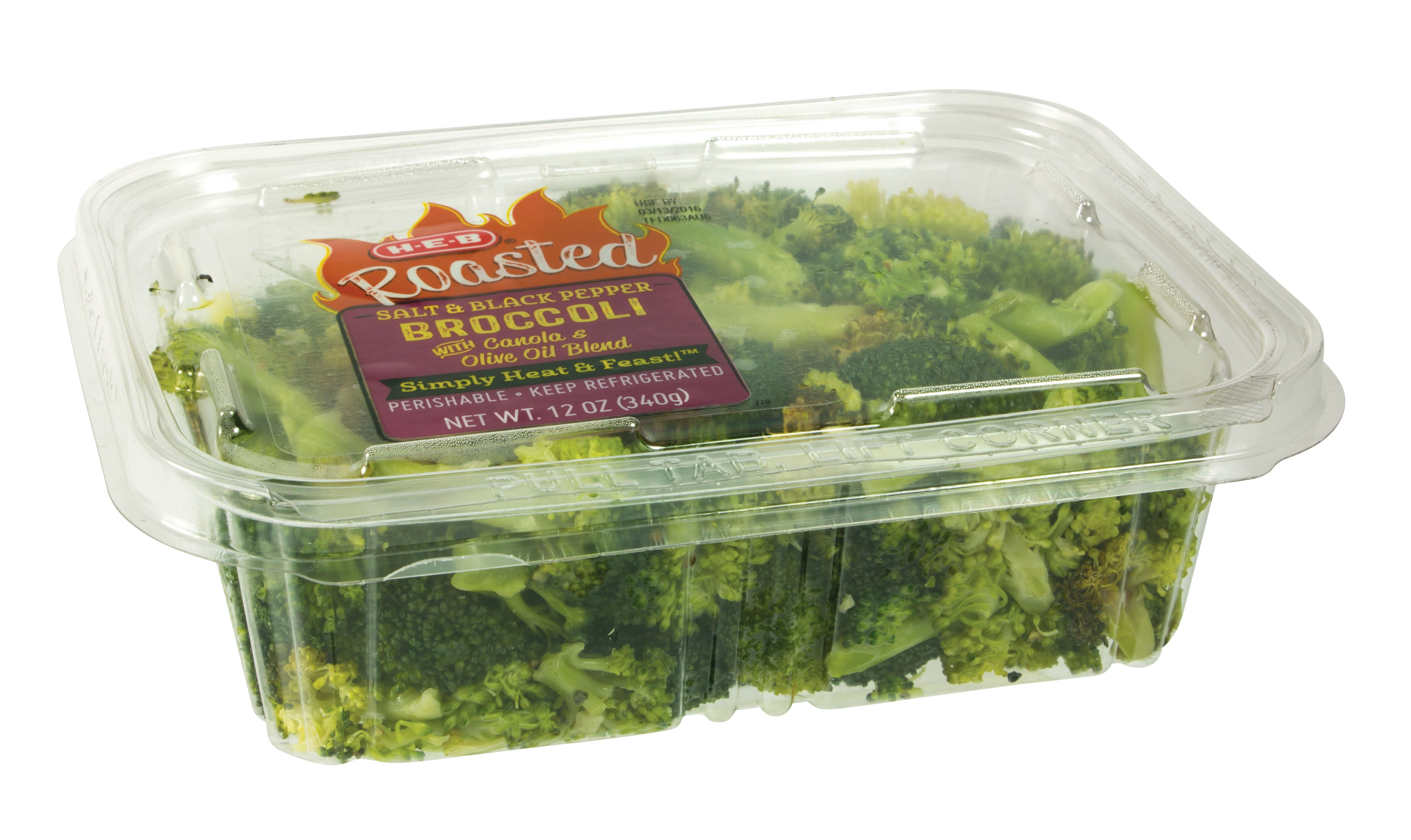 H-E-B Roasted Broccoli with Garlic Pepper & Salt - Shop Mixed ...