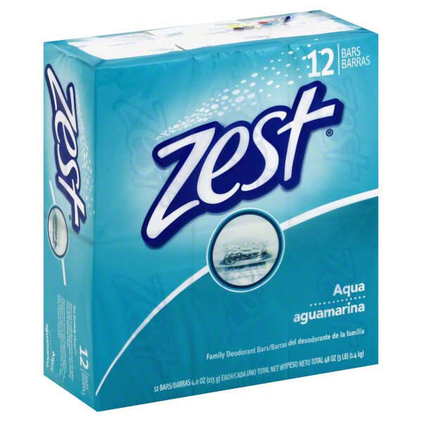 Zest Zest Bath 12 Bar Soap Aqua - Shop Hand & Bar Soap at H-E-B