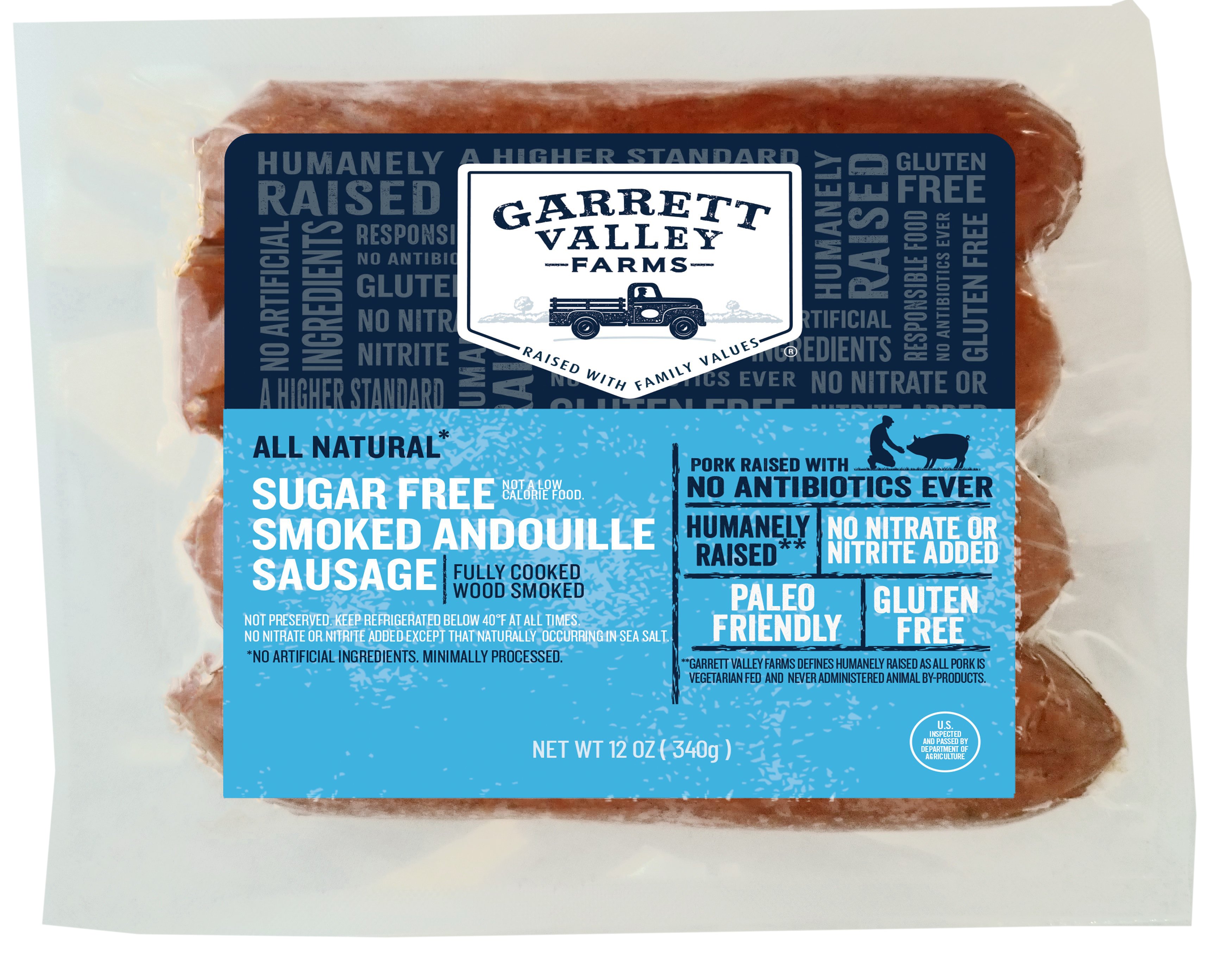 Garrett Valley Farms Smoked Andouille Sausage, 12 oz | Central Market ...