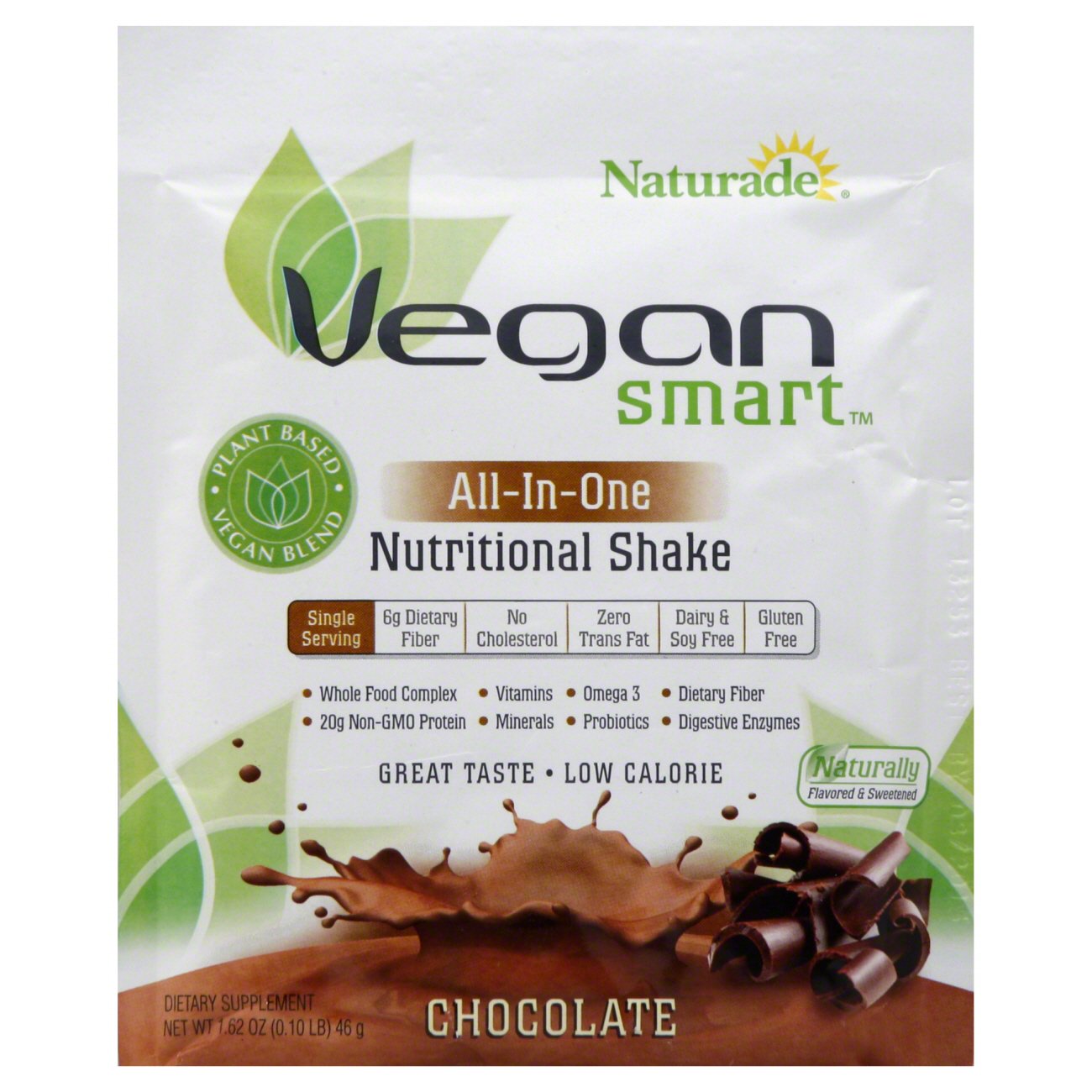 Naturade Vegan Smart Nutritional Shake, Chocolate - Shop Diet & fitness ...
