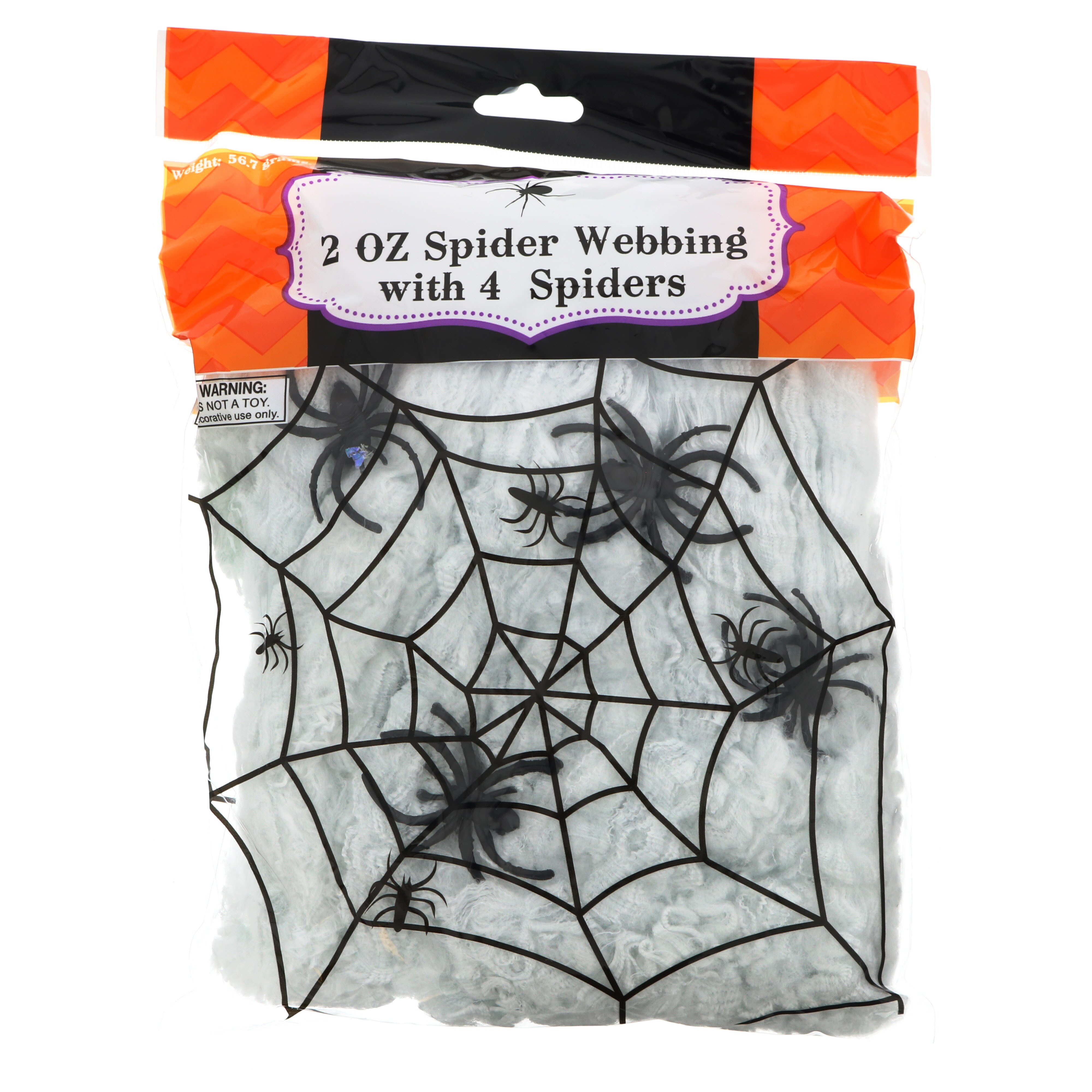 Regent Products Spider Webbing with 4 Spiders - Shop Party decor at H-E-B
