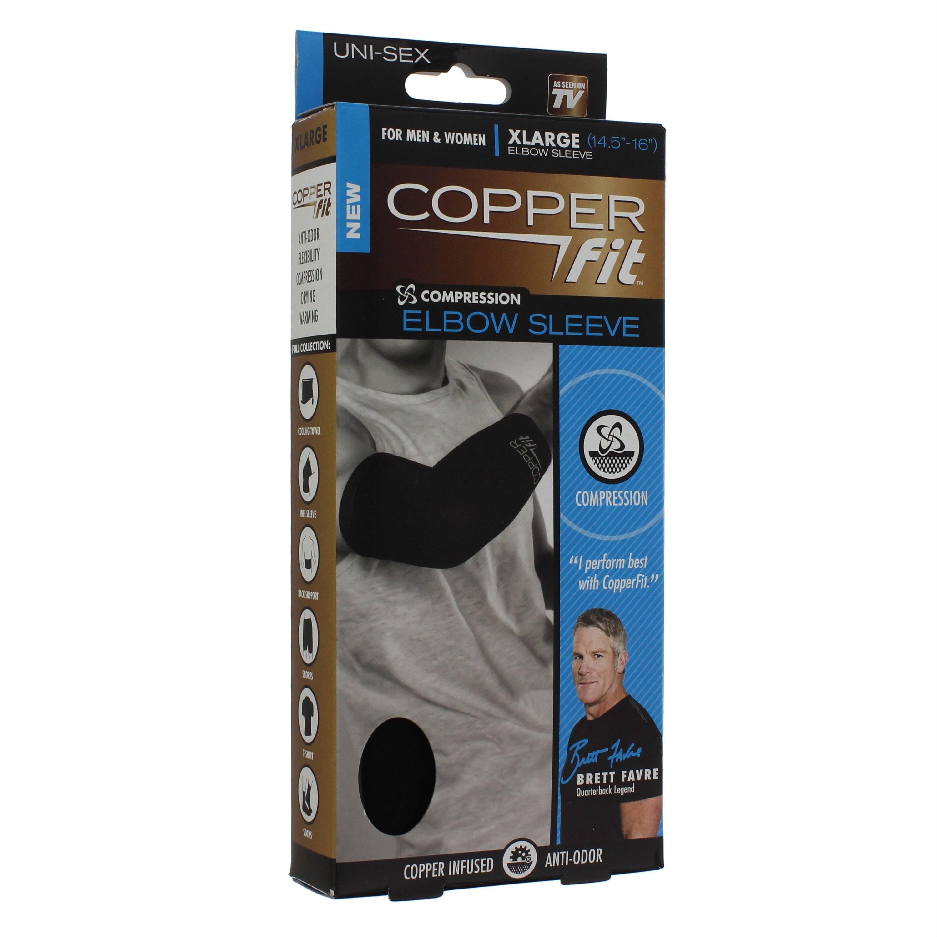 As Seen On TV Copper Fit Elbow Compression Sleeve, XL - Shop Sleeves ...