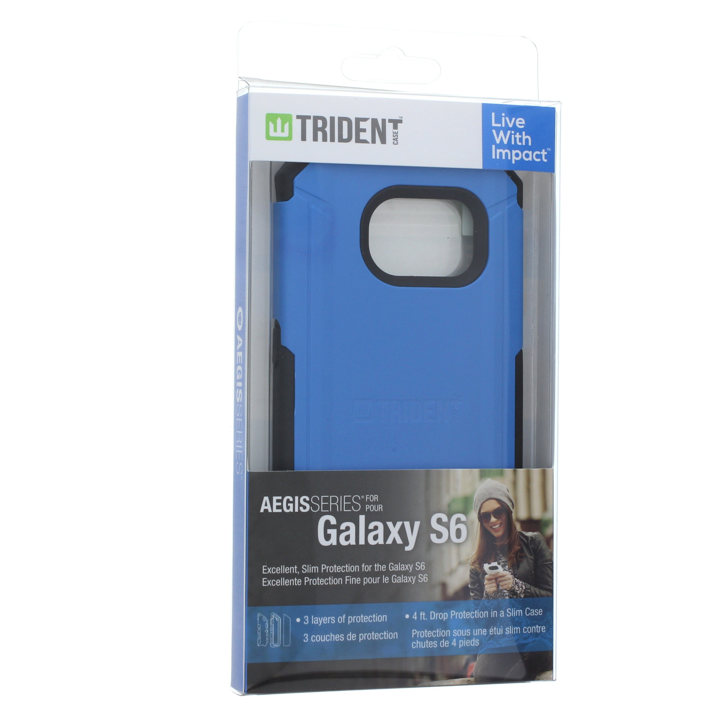 Trident Aegis GS6 Case Blue Dual Layer - Shop Phone Cases & Stands at H-E-B