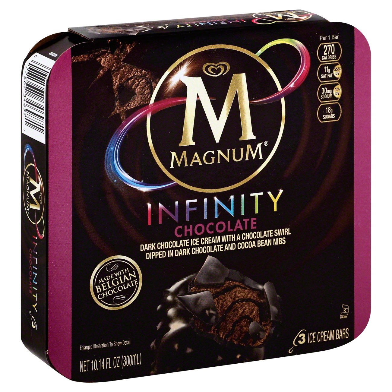 Magnum Chocolate Infinity Ice Cream Bars - Shop Bars & pops at H-E-B