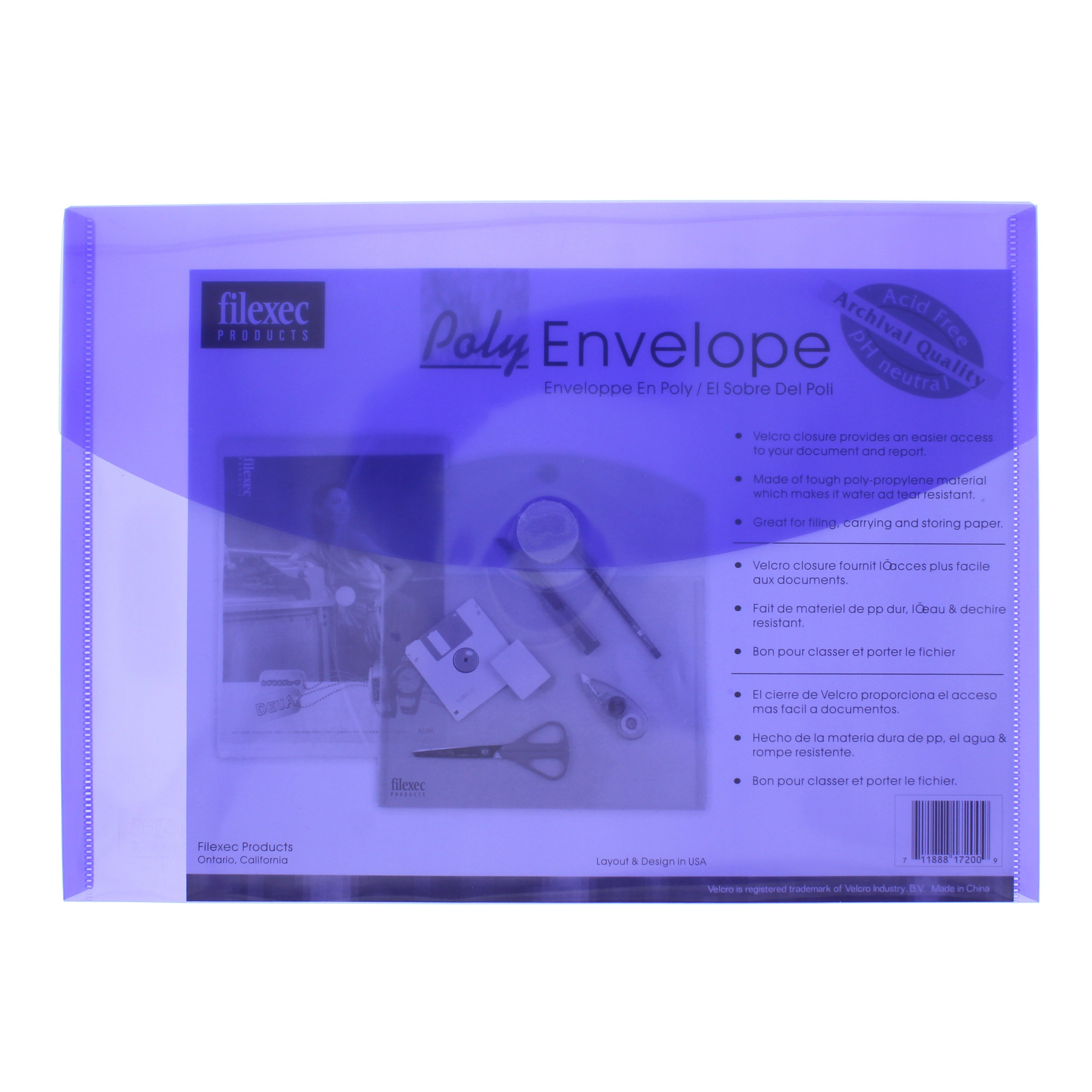 Filexec Products Poly Envelope With Velcro Snap - Shop Folders at H-E-B