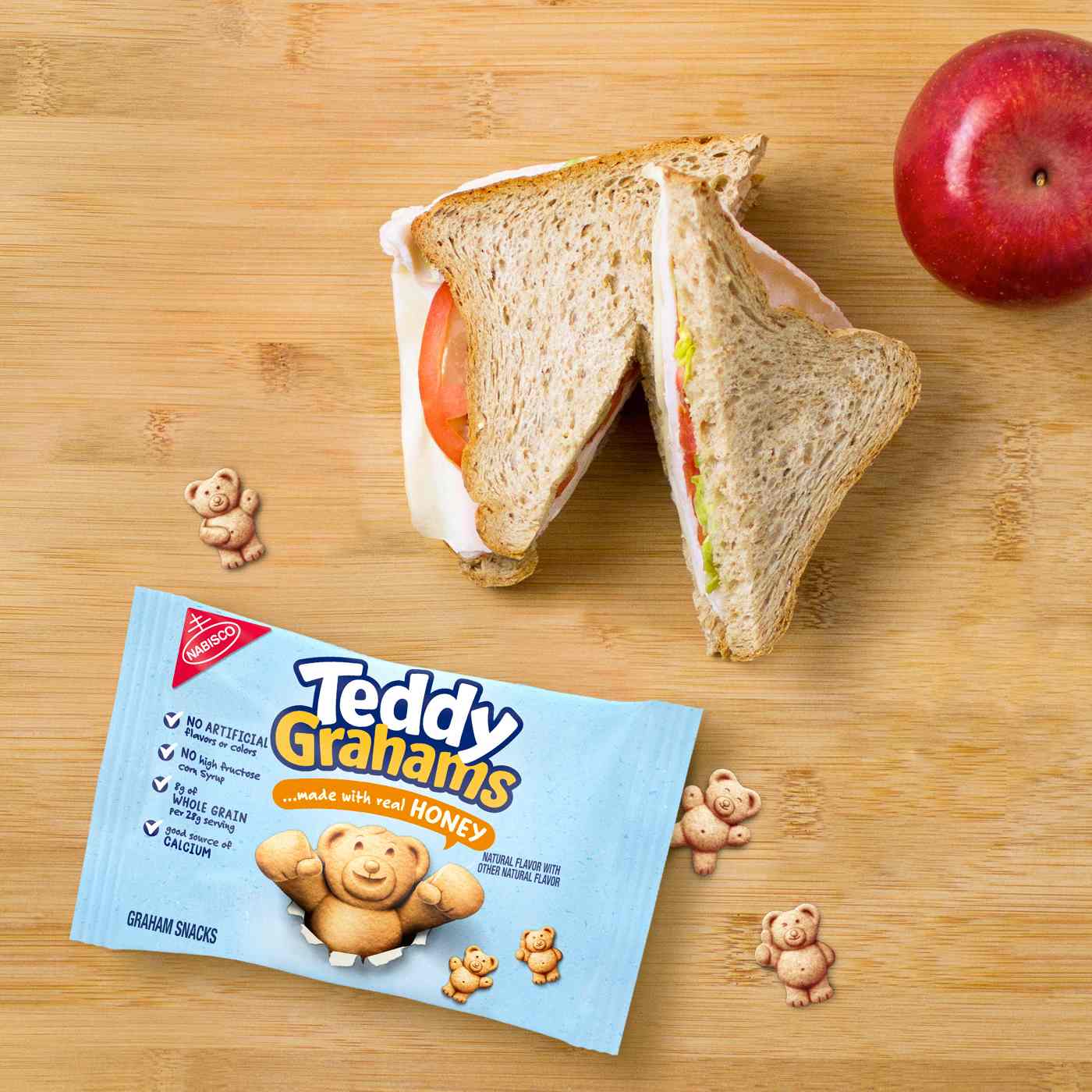 Teddy Grahams Honey Graham Snacks Snack Packs - Shop Cookies at H-E-B