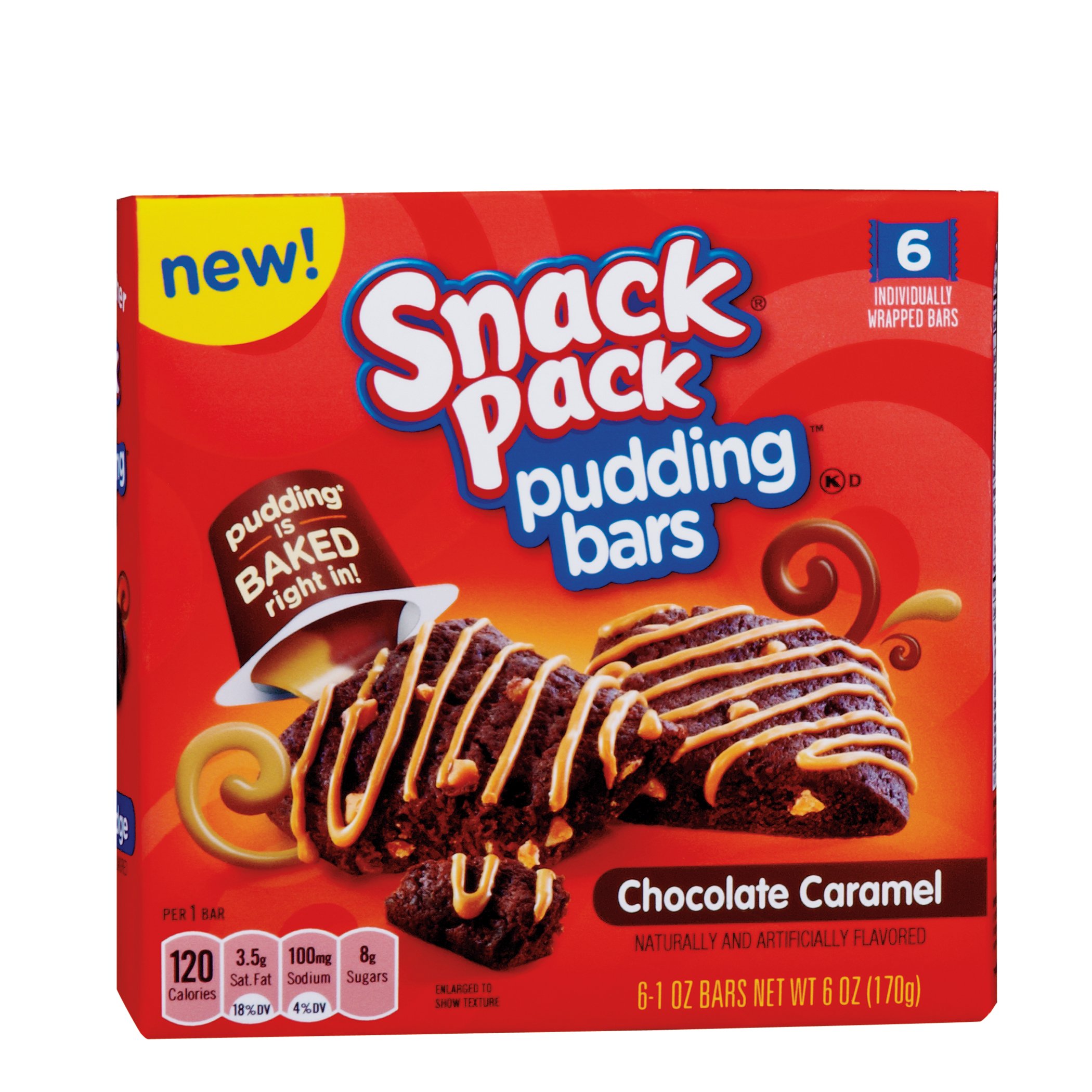Hunt's Snack Pack Chocolate Caramel Pudding Bars - Shop Pudding ...