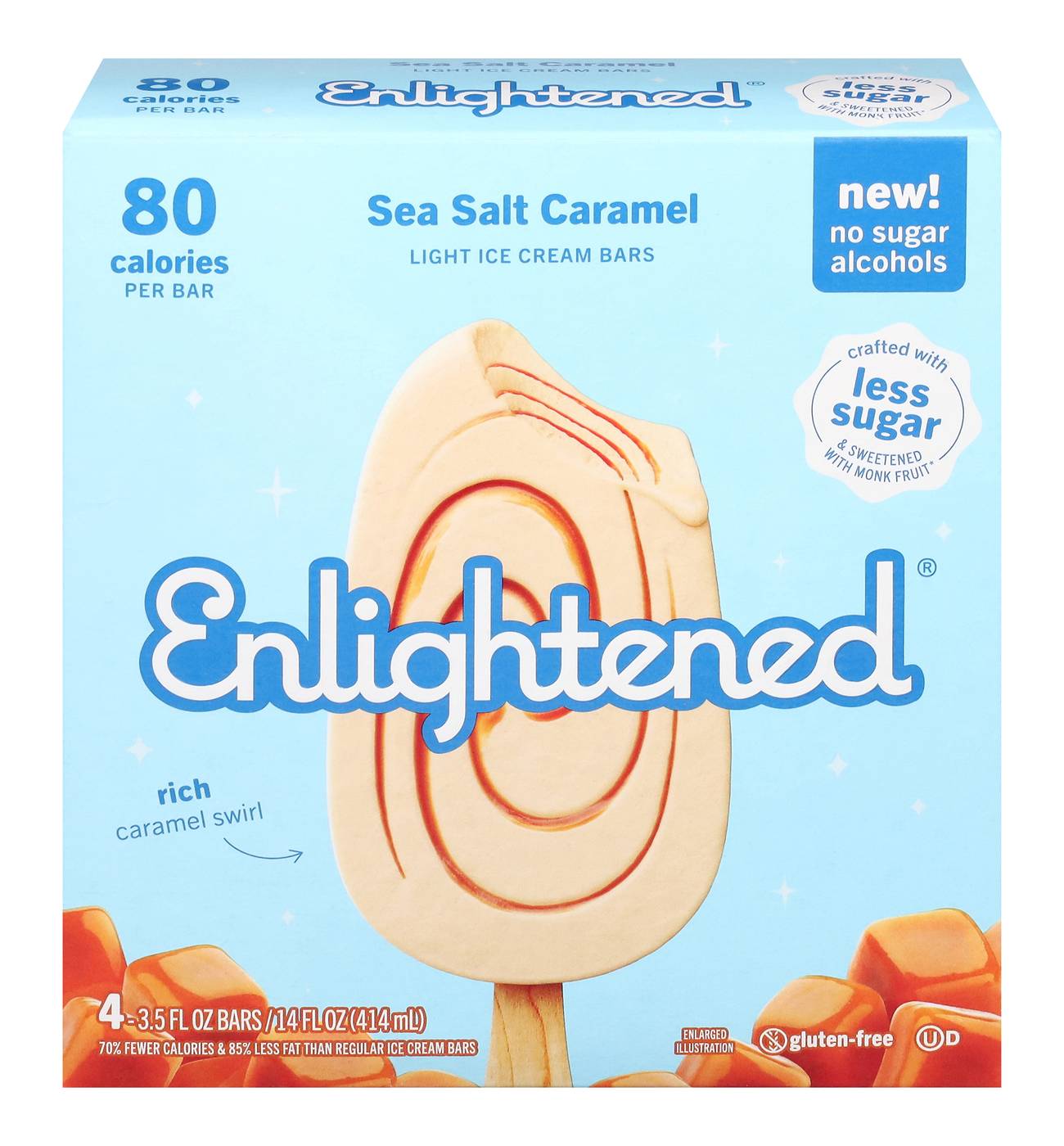 Enlightened Sea Salt Caramel Ice Cream Bars - Shop Bars & pops at H-E-B
