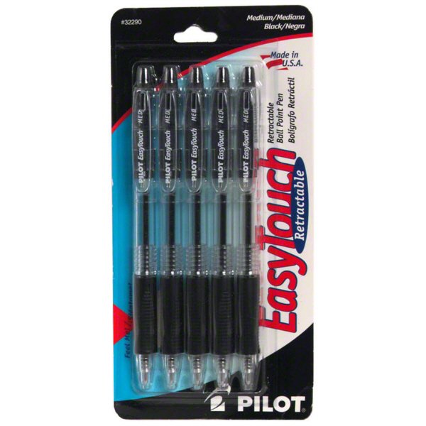 Pilot Easy Touch Retract Pens, Black - Shop School & Office Supplies at ...