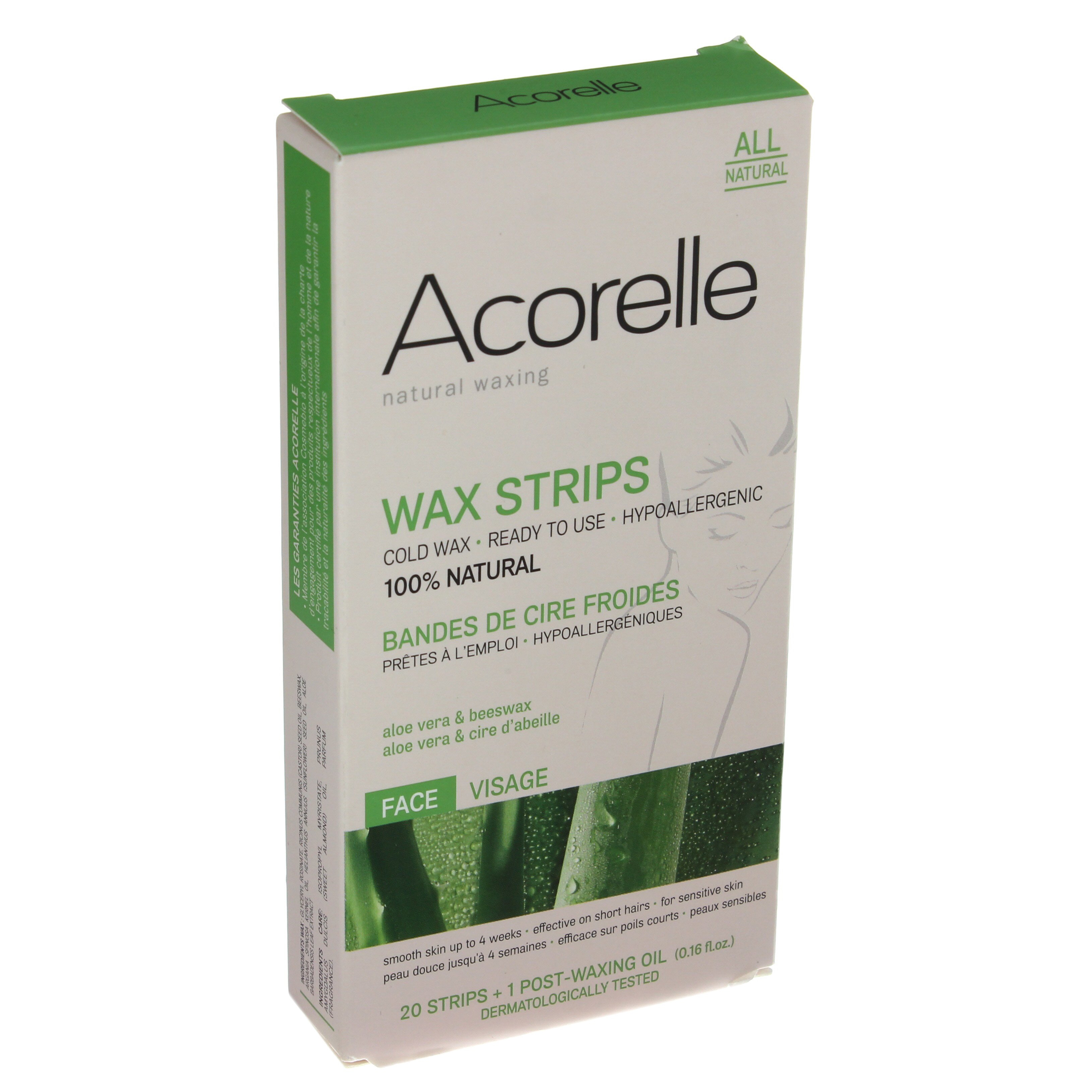 Acorelle Cold Wax Hair Removal Strips - Face - Shop Depilatories & wax ...