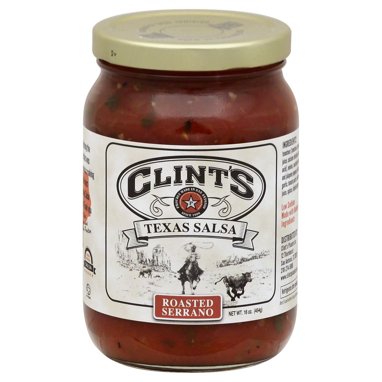 Clint's Roasted Serrano Texas Salsa - Shop Salsa & dip at H-E-B