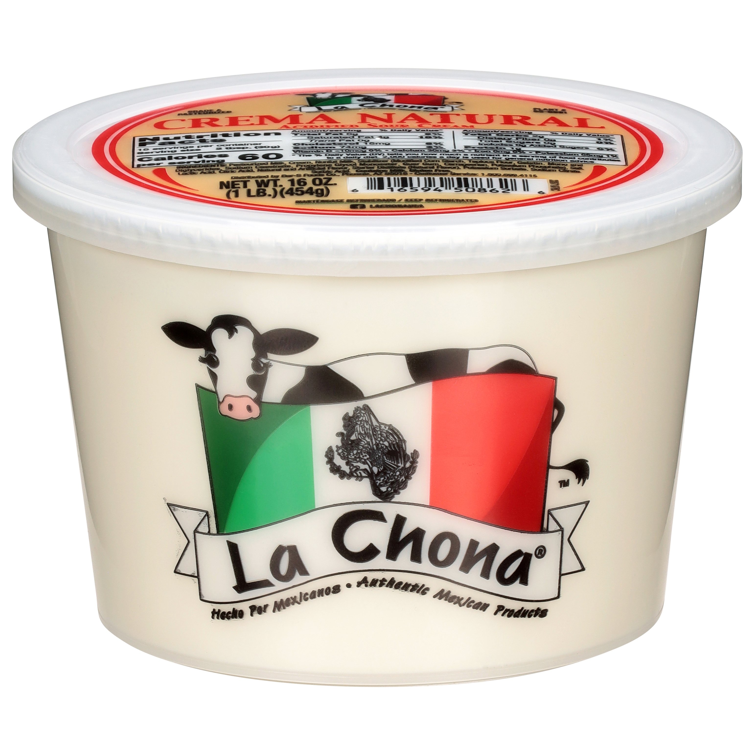 La Chona Crema Natural Sour Cream - Shop Cheese at H-E-B