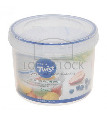 Lock & Lock Round Container, Twist Lid 22 OZ - Shop Food storage at H-E-B